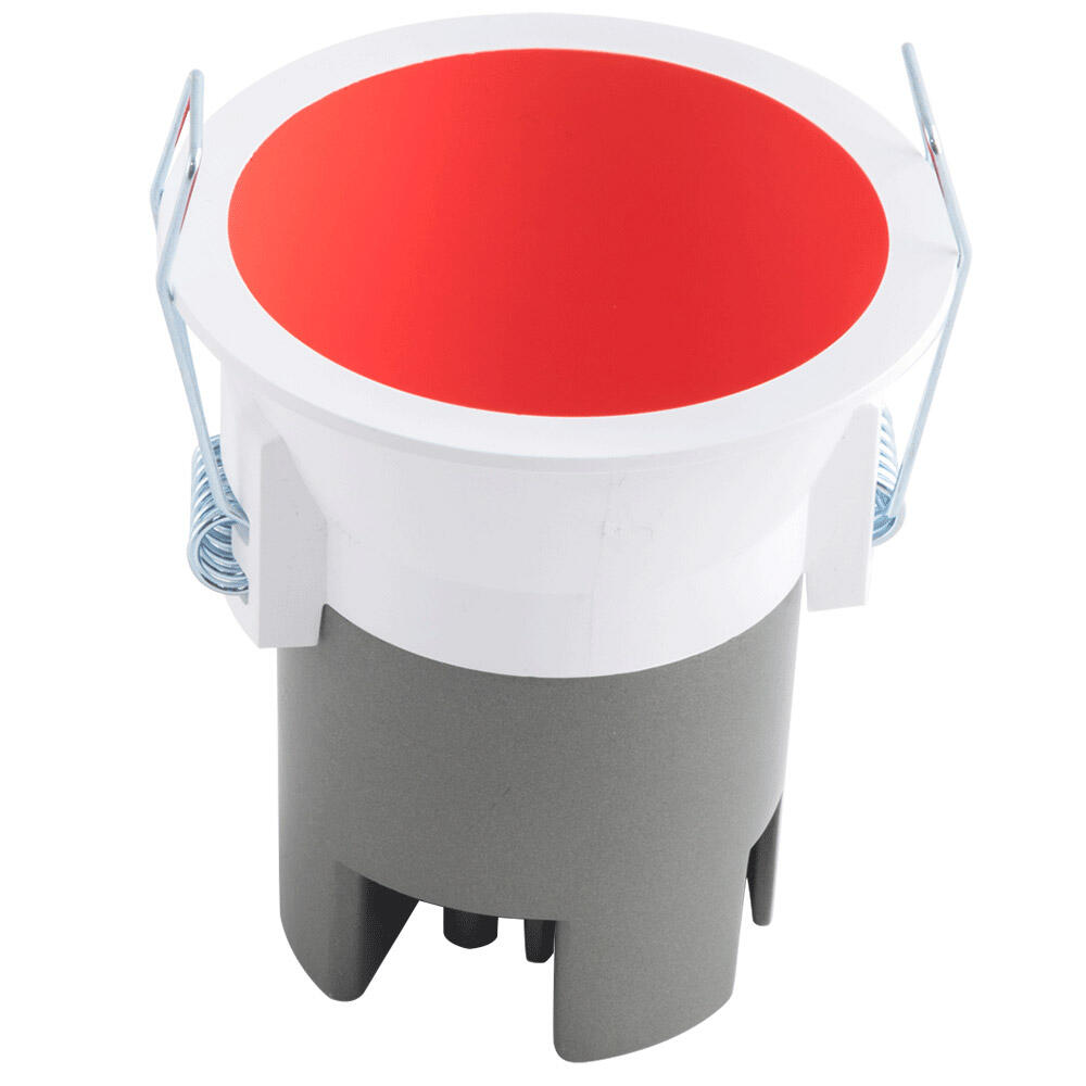 Foco downlight empotrable redondo rojo 810lm blanco 70x77 cm | Leroy Merlin