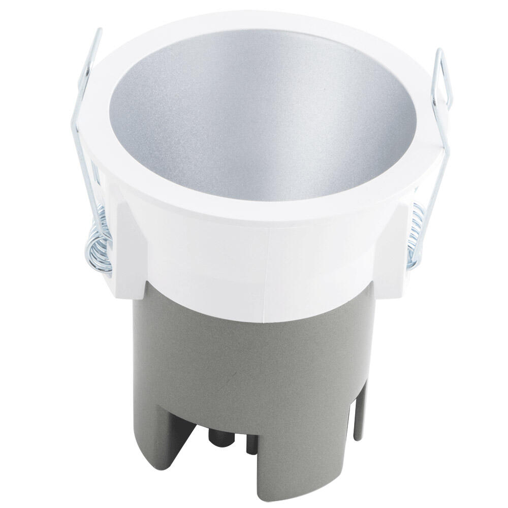 Foco downlight empotrable redondo níquel 720lm blanco 70x77 cm | Leroy ...