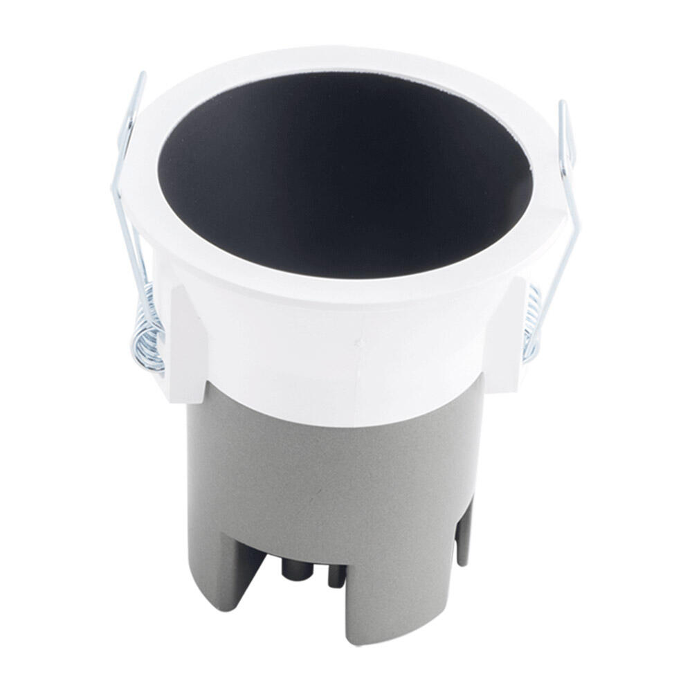 Foco downlight empotrable redondo negro 720lm blanco 70x77 cm | Leroy ...