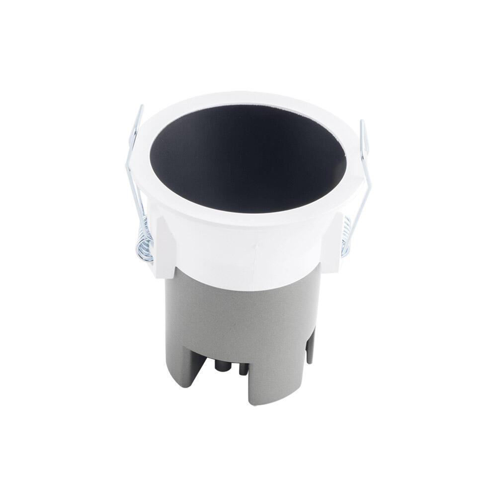 Foco downlight empotrable redondo negro 696lm blanco 70x77 cm | Leroy ...