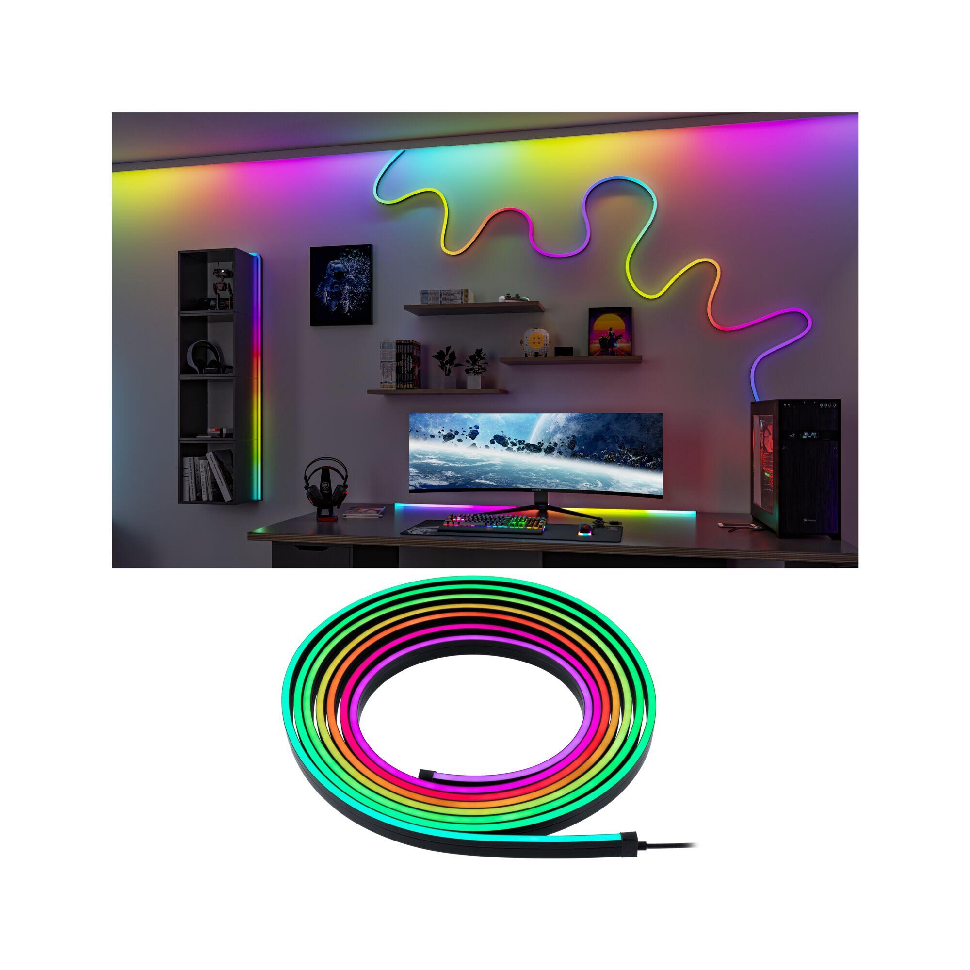 Ruban LED néon USB L.5 m changement de couleurs, Entertainled PAULMANN ...