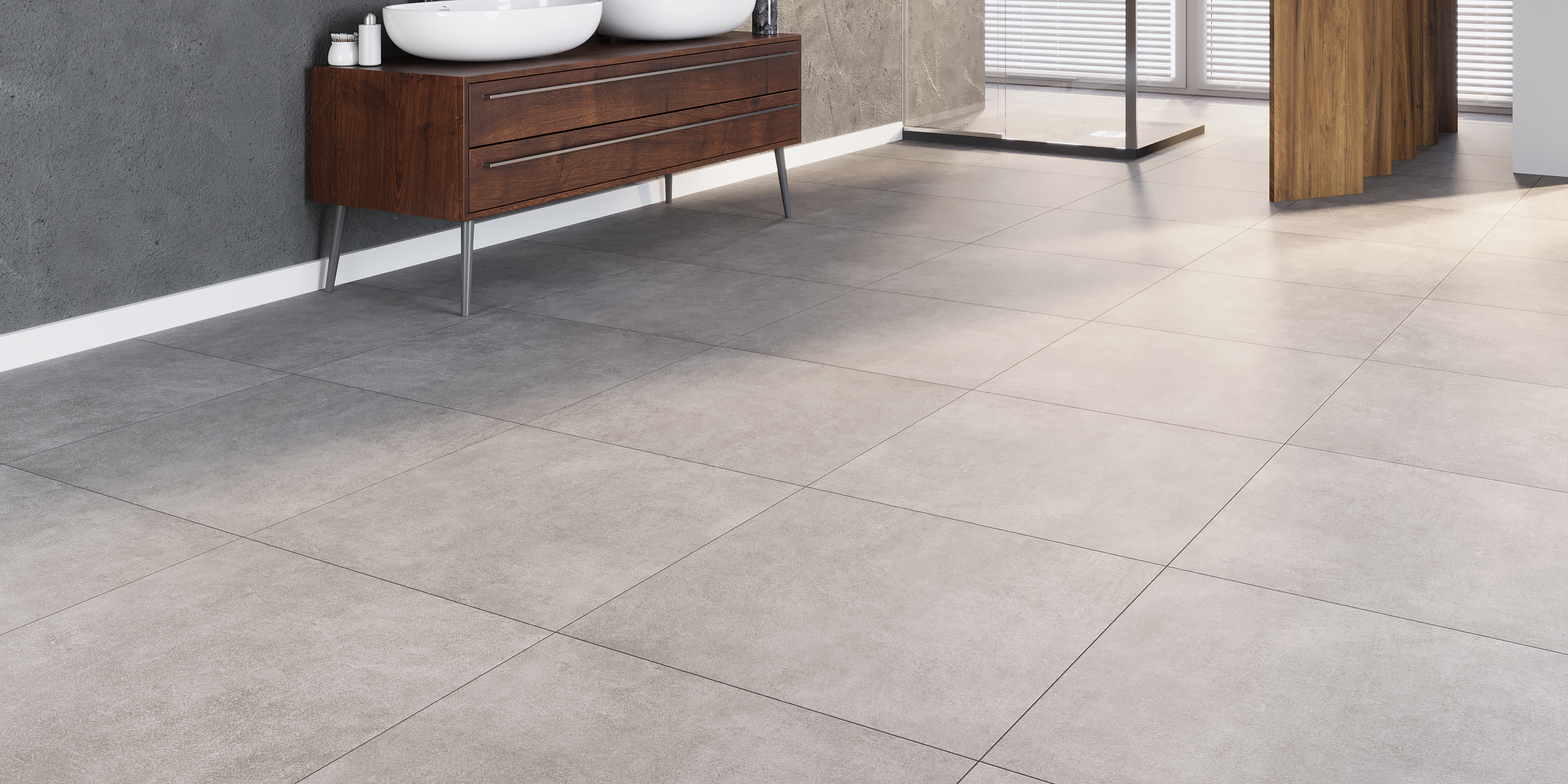 Gres szkliwiony Urban Light Grey 59.7 X 59.7 Artens - Leroy Merlin