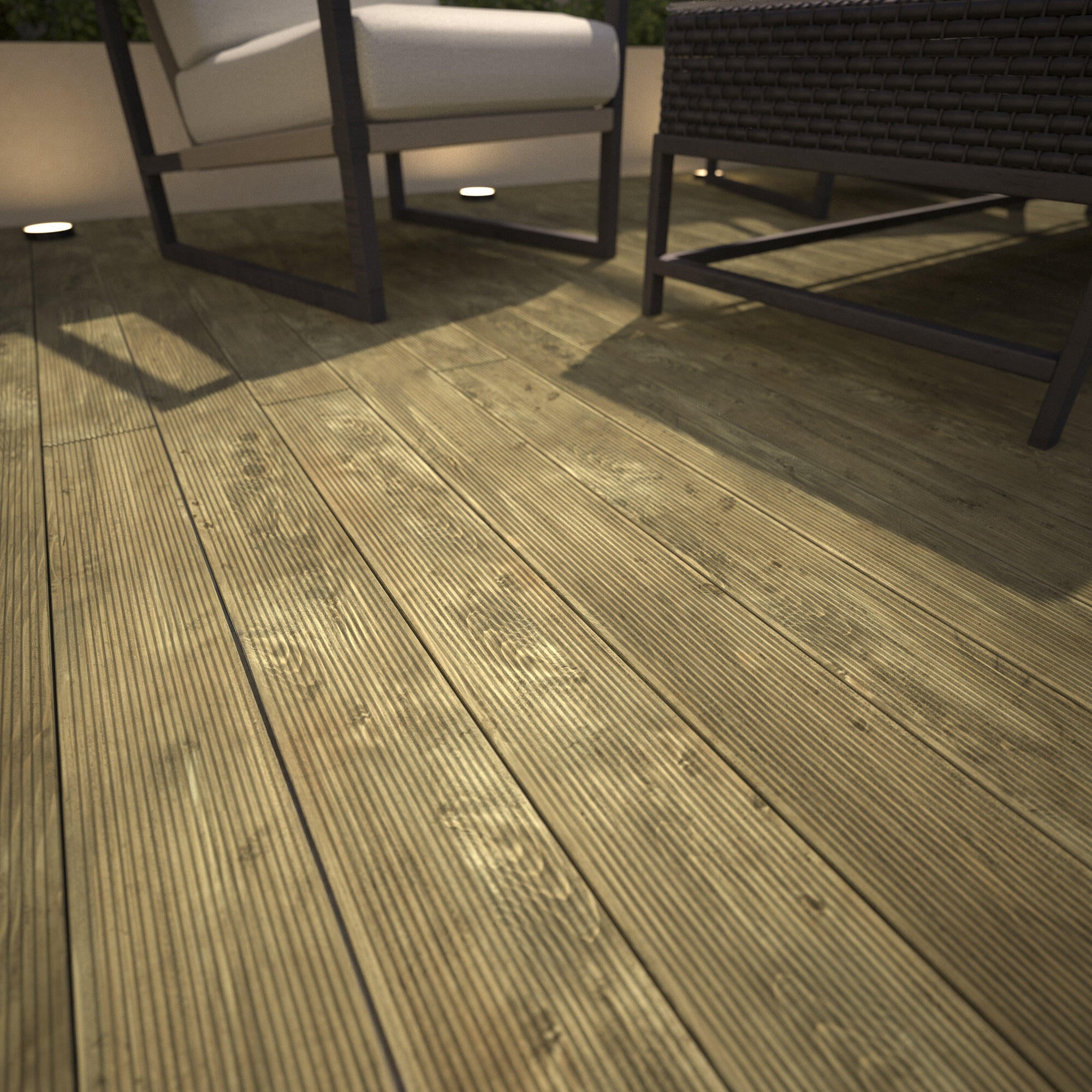 Lame de terrasse pin Nysa, CERLAND, L.240 x l.12 cm x Ep.21 mm | Leroy ...