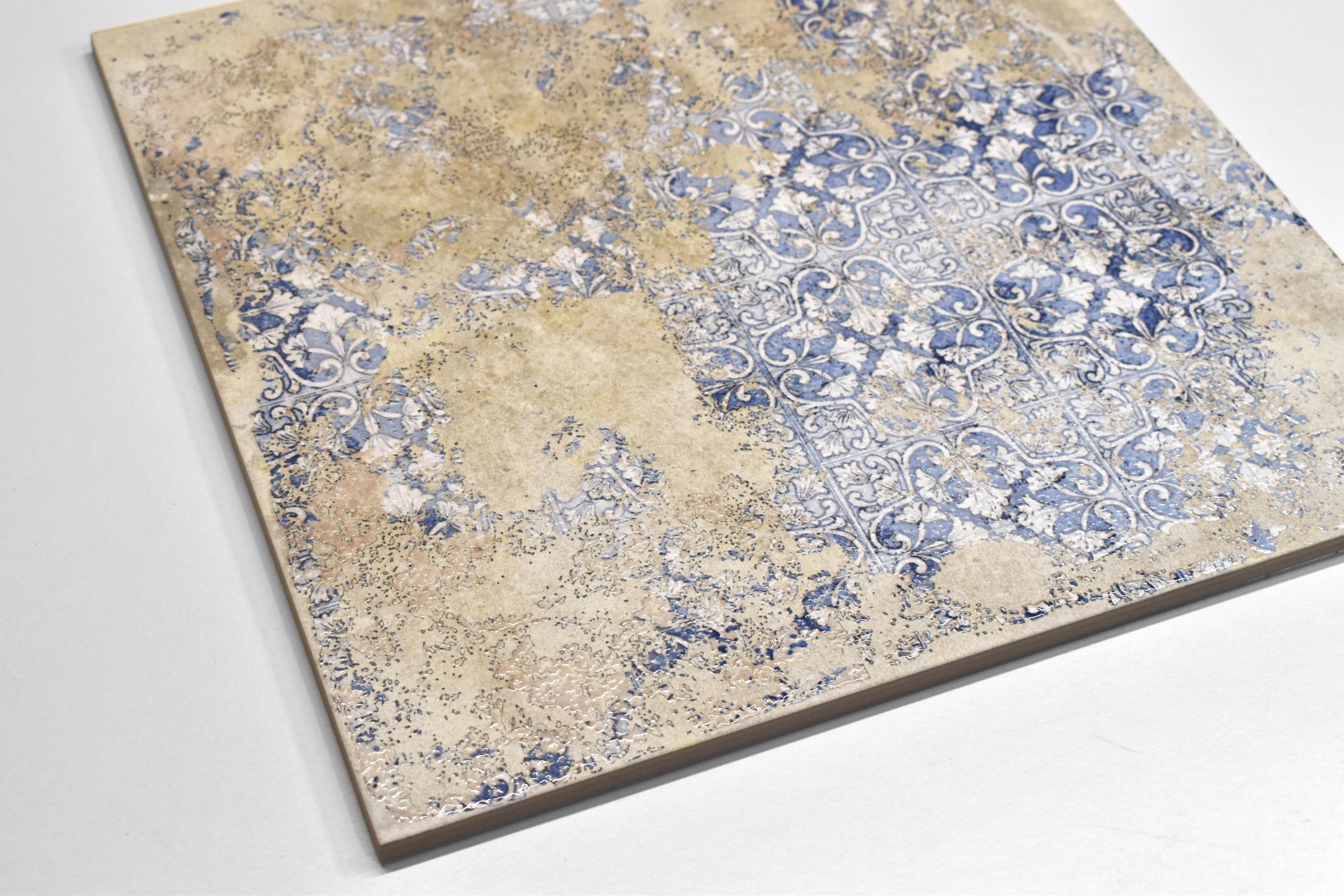 Suelo/Azulejo porcelánico Antigua efecto beige deco 33x33 cm C1 | Leroy ...