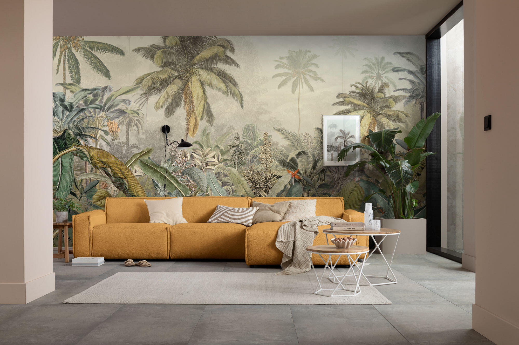 Mural no tejido naturaleza Amazonia verde, beige de 368 x 248 cm KOMAR ...