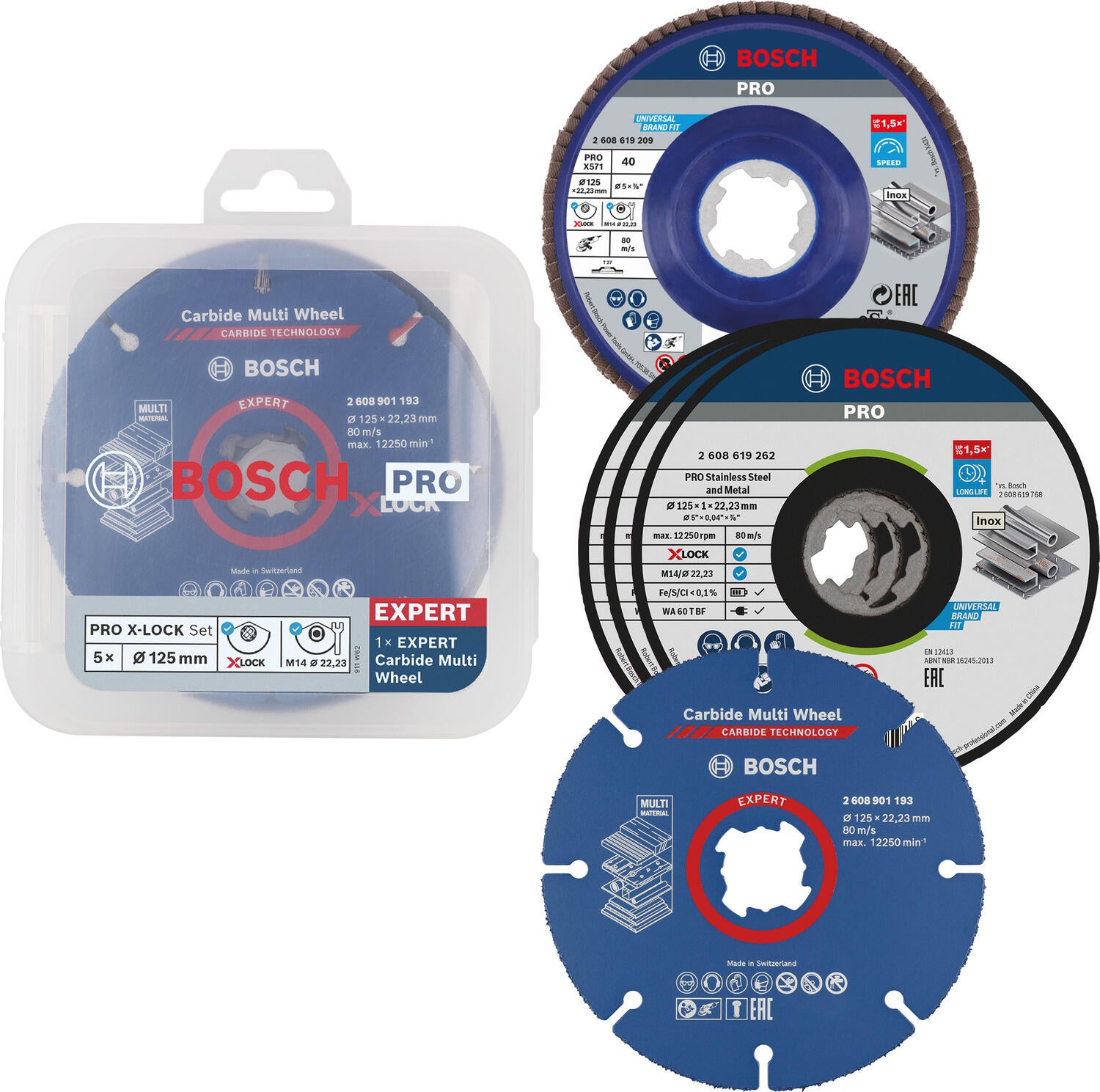 Set Disques Diamant Diam 125 Mm Bosch Xlock Leroy Merlin