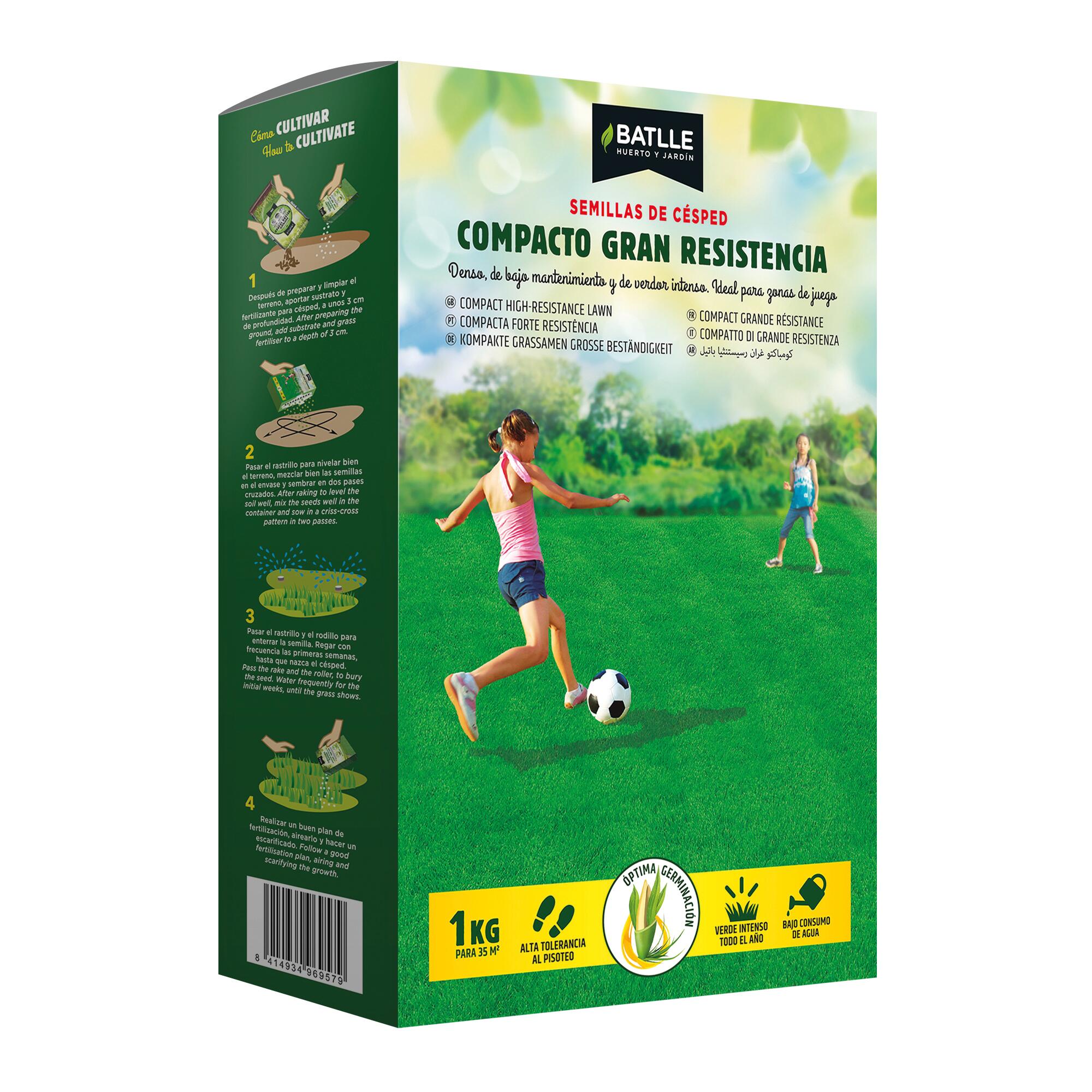 Semilla de césped SEMILLAS BATLLE compacto gran resistencia de 1kg ...