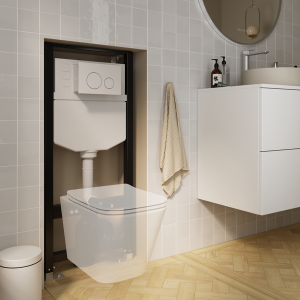 Pack WC suspendu bâti mural SENSEA Essential et cuvette SENSEA Neo ...