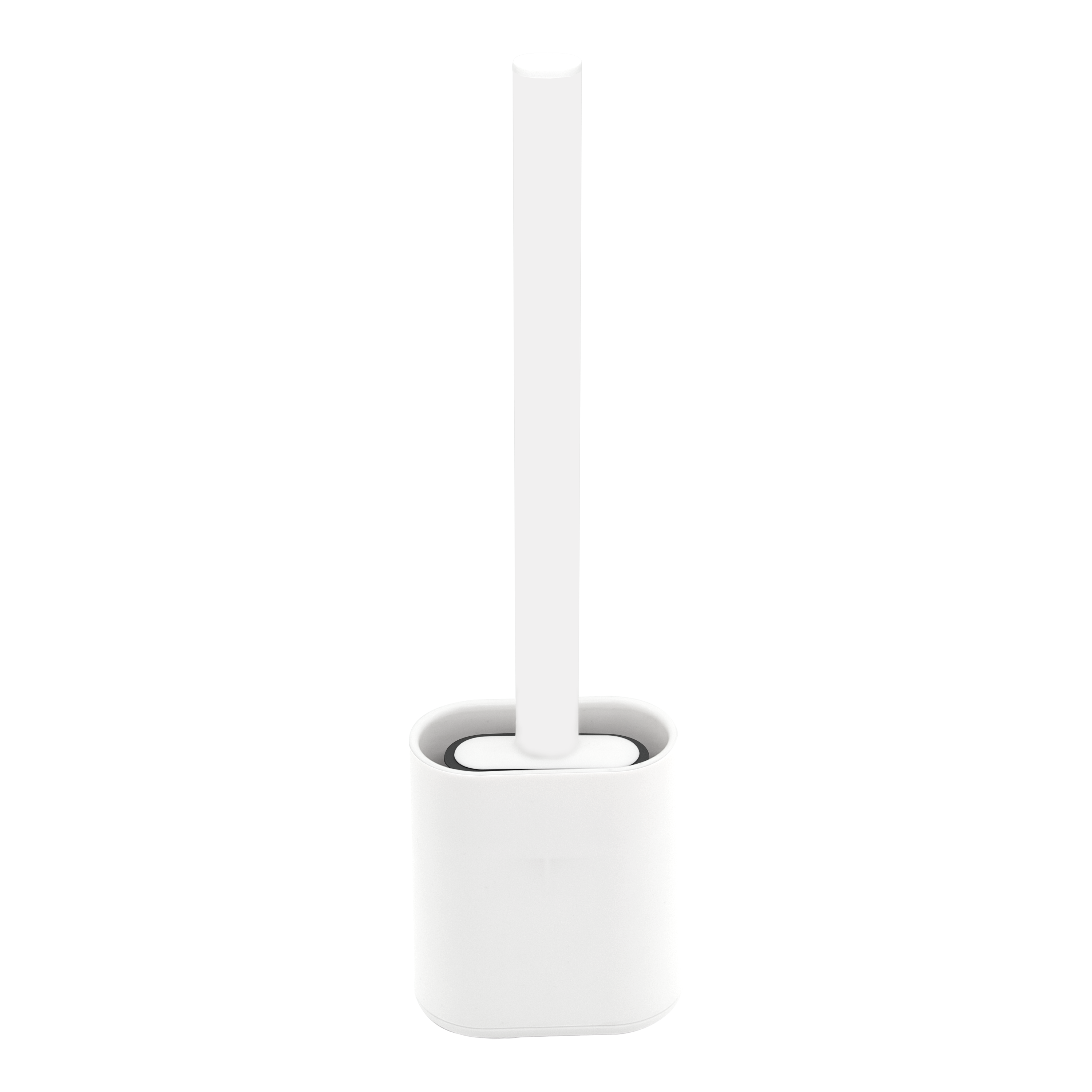 Pot avec brosse WC intégrée blanc Easy SENSEA | Leroy Merlin