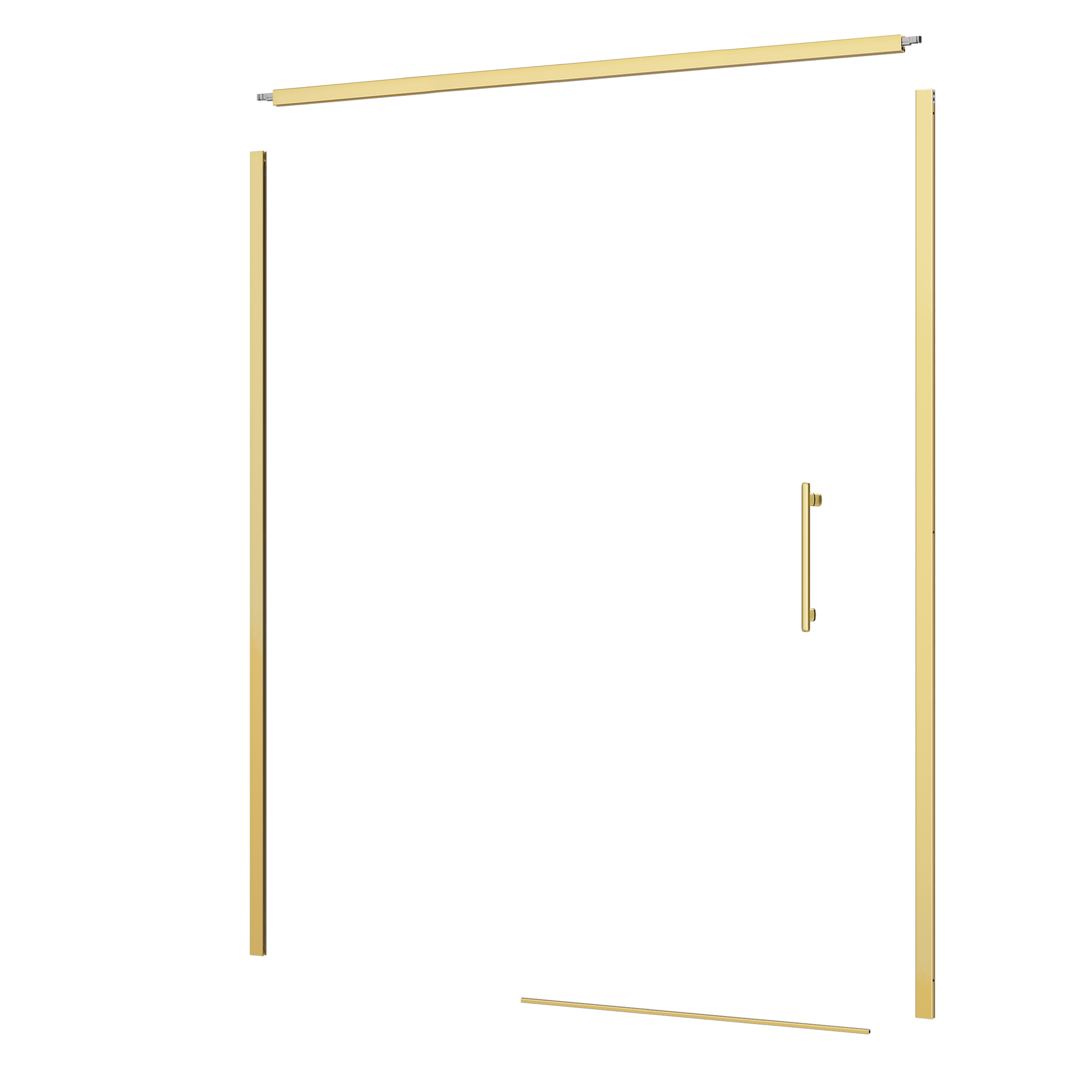 Kit perfiles para mampara corredero oro Remix 160x195 cm | Leroy Merlin