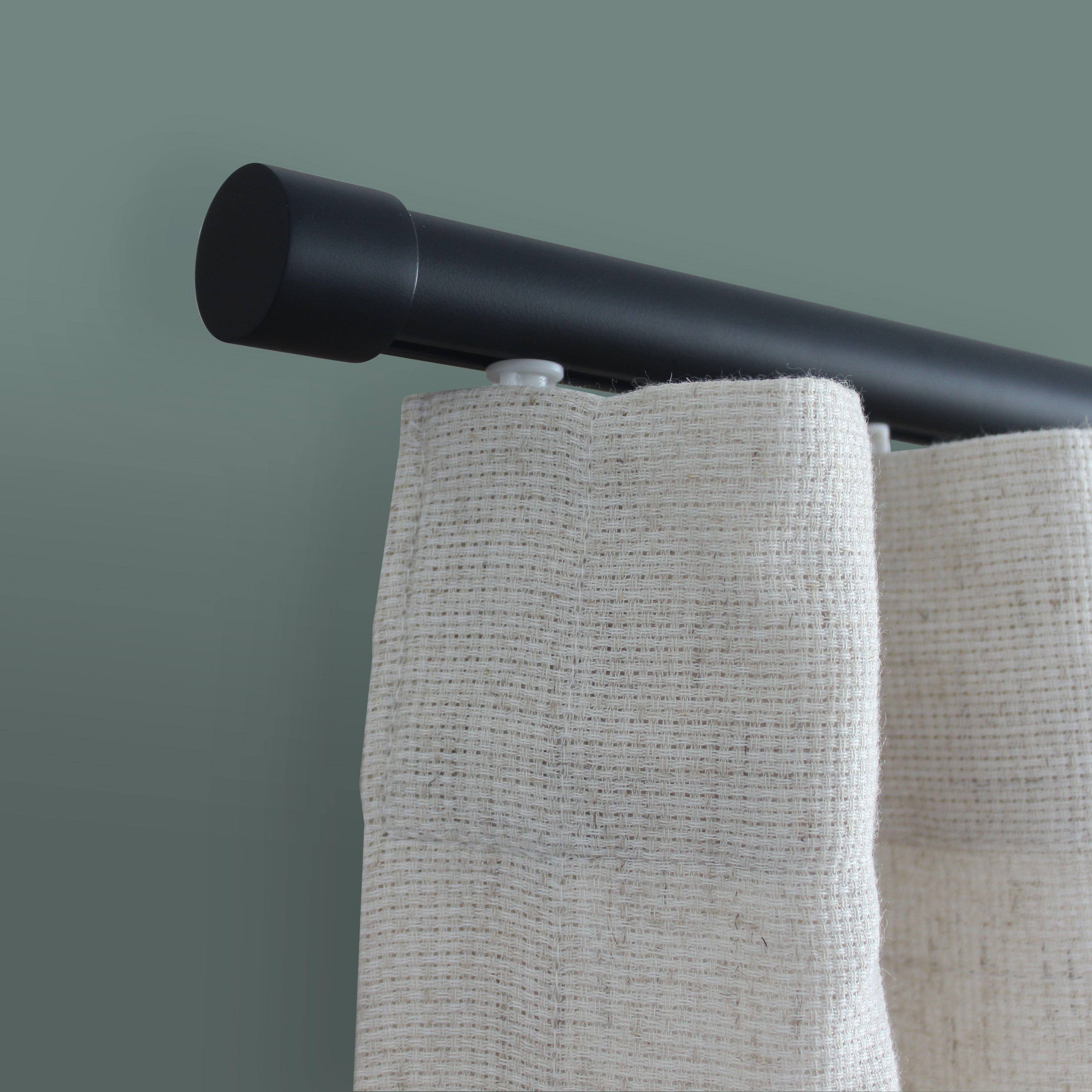 Kit de rail à rideaux aluminium Burny noir, 250 cm | Leroy Merlin