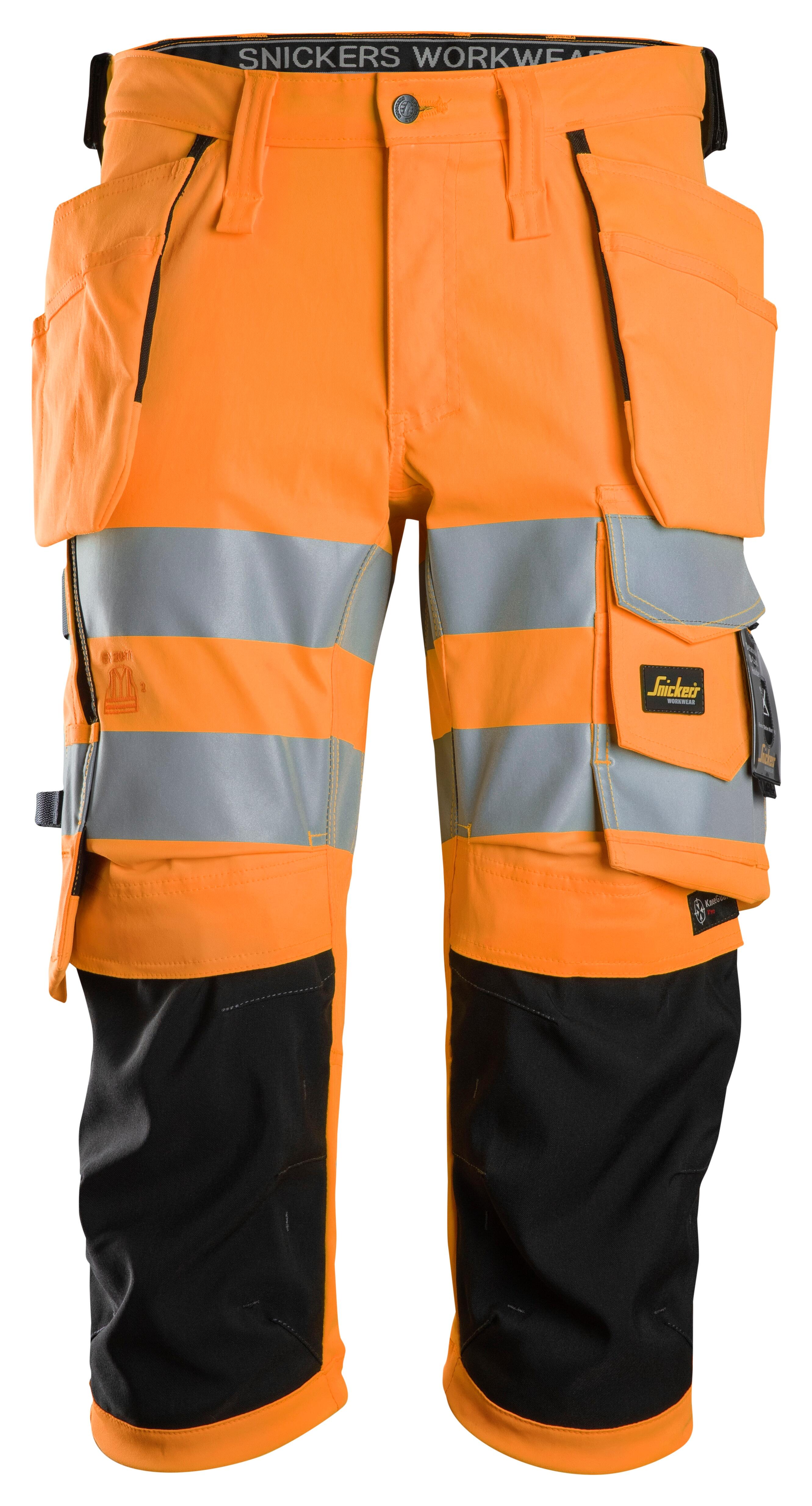 Pantalón Trabajo Unisex SNICKERS HighVis - Naranja - Talla 46 Estándar ...