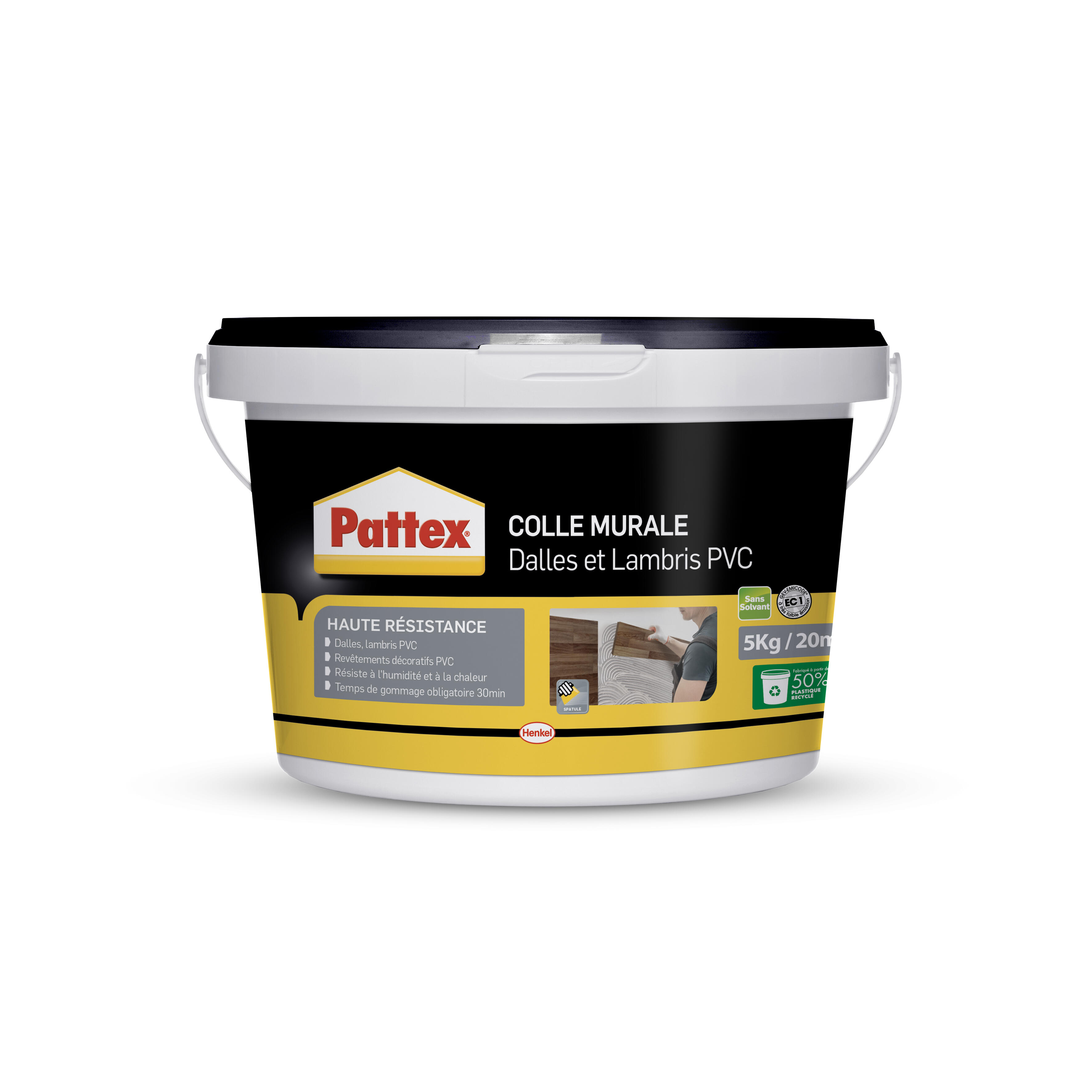Colle pâte Revêtement murale pvc PATTEX, 5 Kg blanc | Leroy Merlin