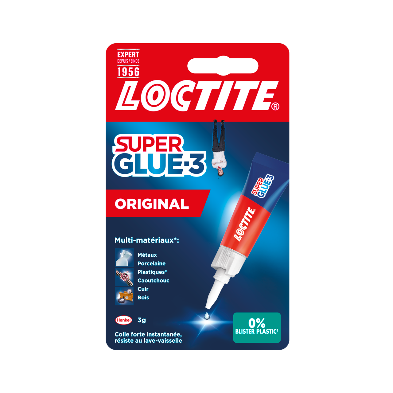 Colle de réparation Cyanoacrylate Super glue 3 universel LOCTITE, 3g ...