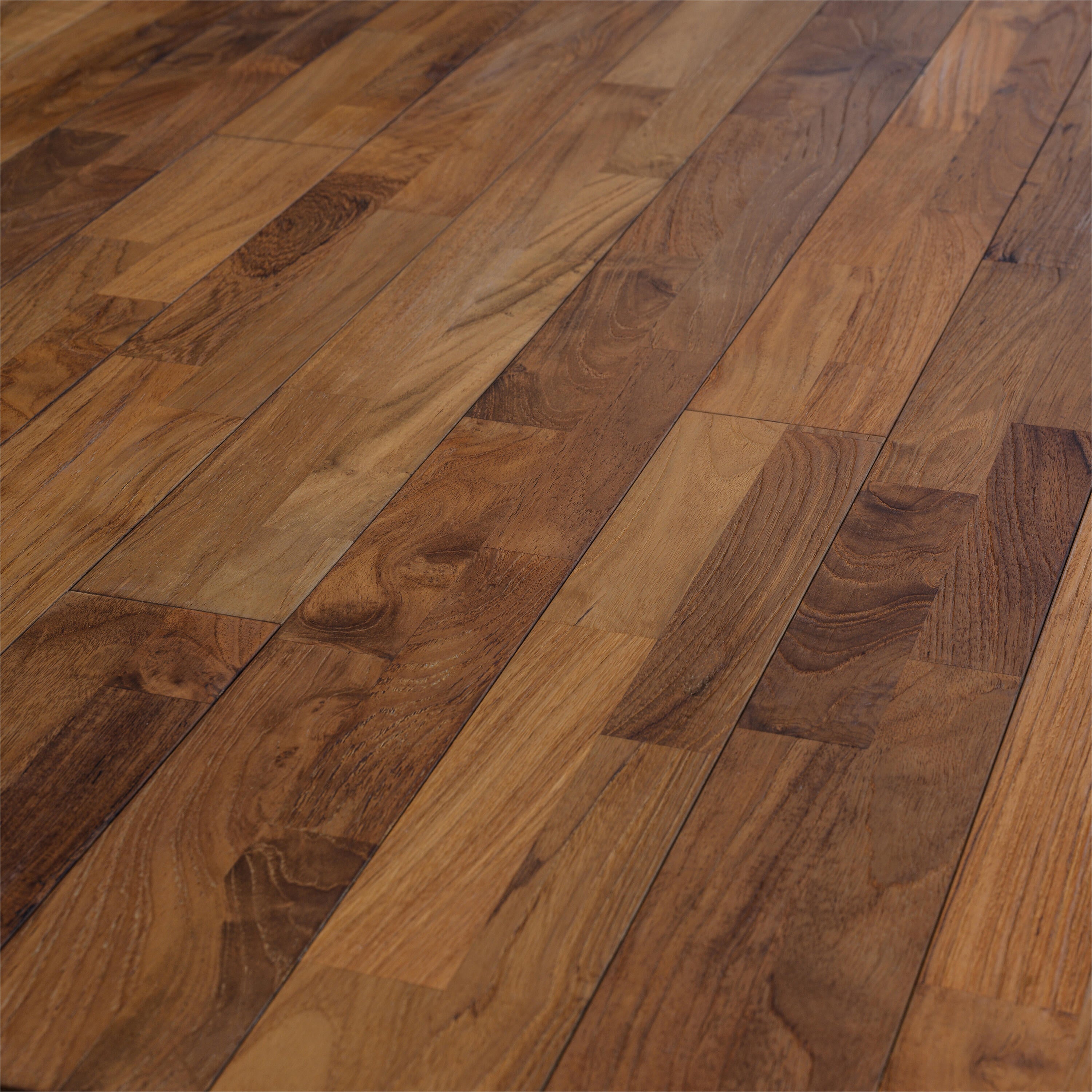 Parquet massif teck duo huilé S WOODFLOORING, l.9 cm | Leroy Merlin