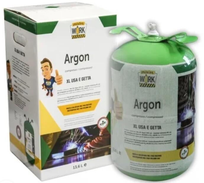 Bombola a perdere argon 13,6 litri non ricaricabile 8.8 Kg | Leroy Merlin