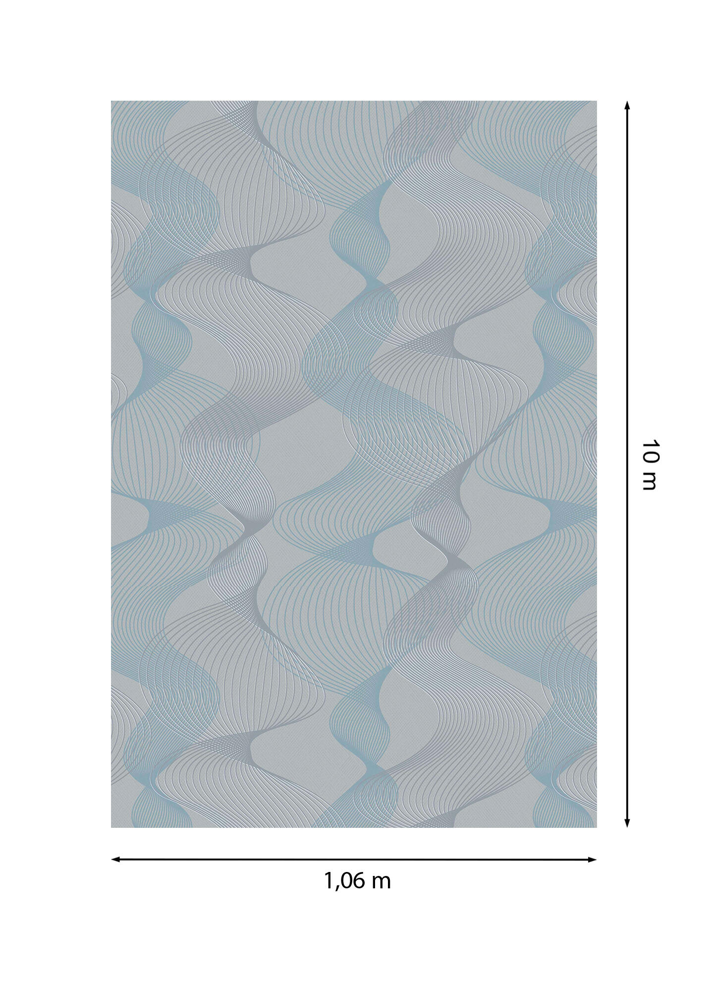 Papel pintado vinilo aplicación cola en pared Geométrico Ondas 507025 ...