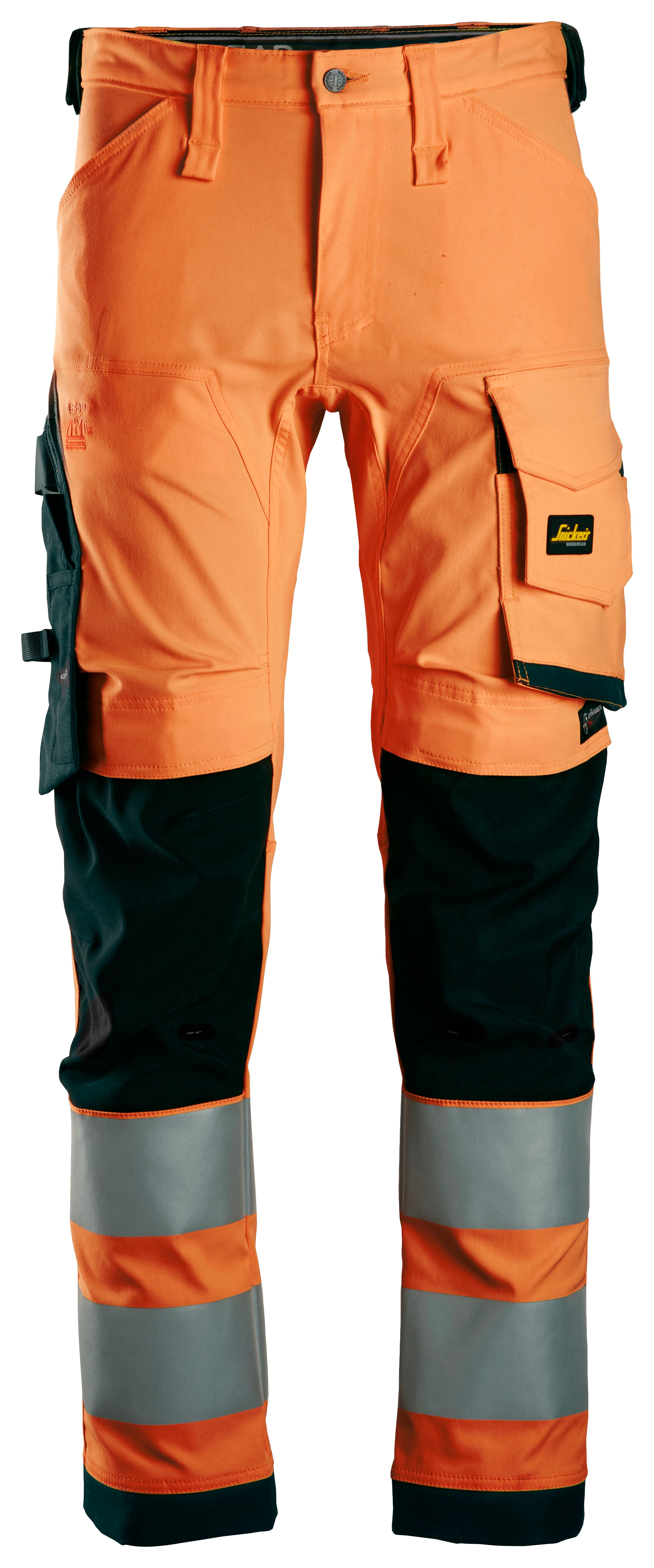 Pantalón de trabajo SNICKERS WORKWEAR 6343-5504naranja chillón T 64 ...