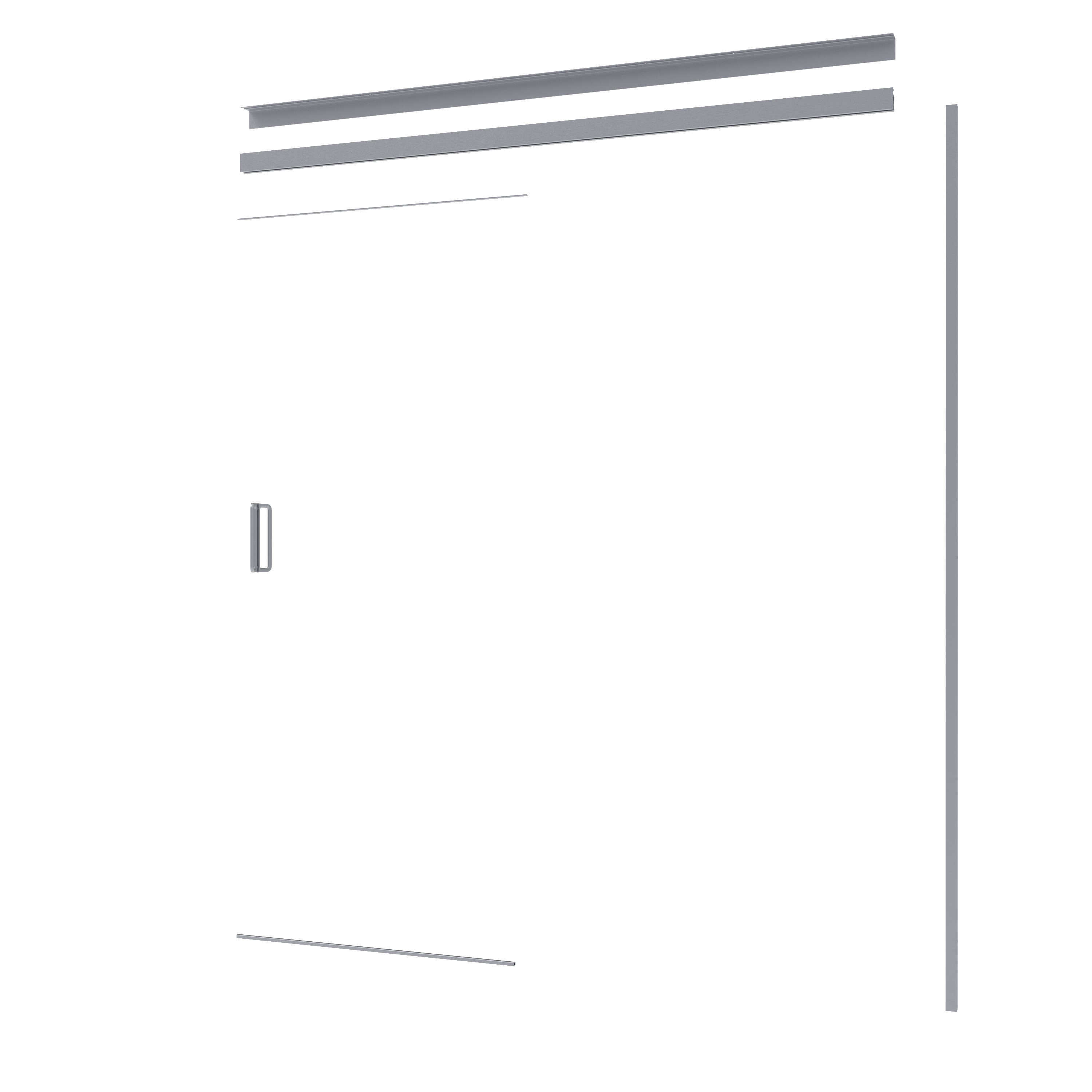 Kit perfiles para mampara corredero plata Neo 170x200 cm | Leroy Merlin