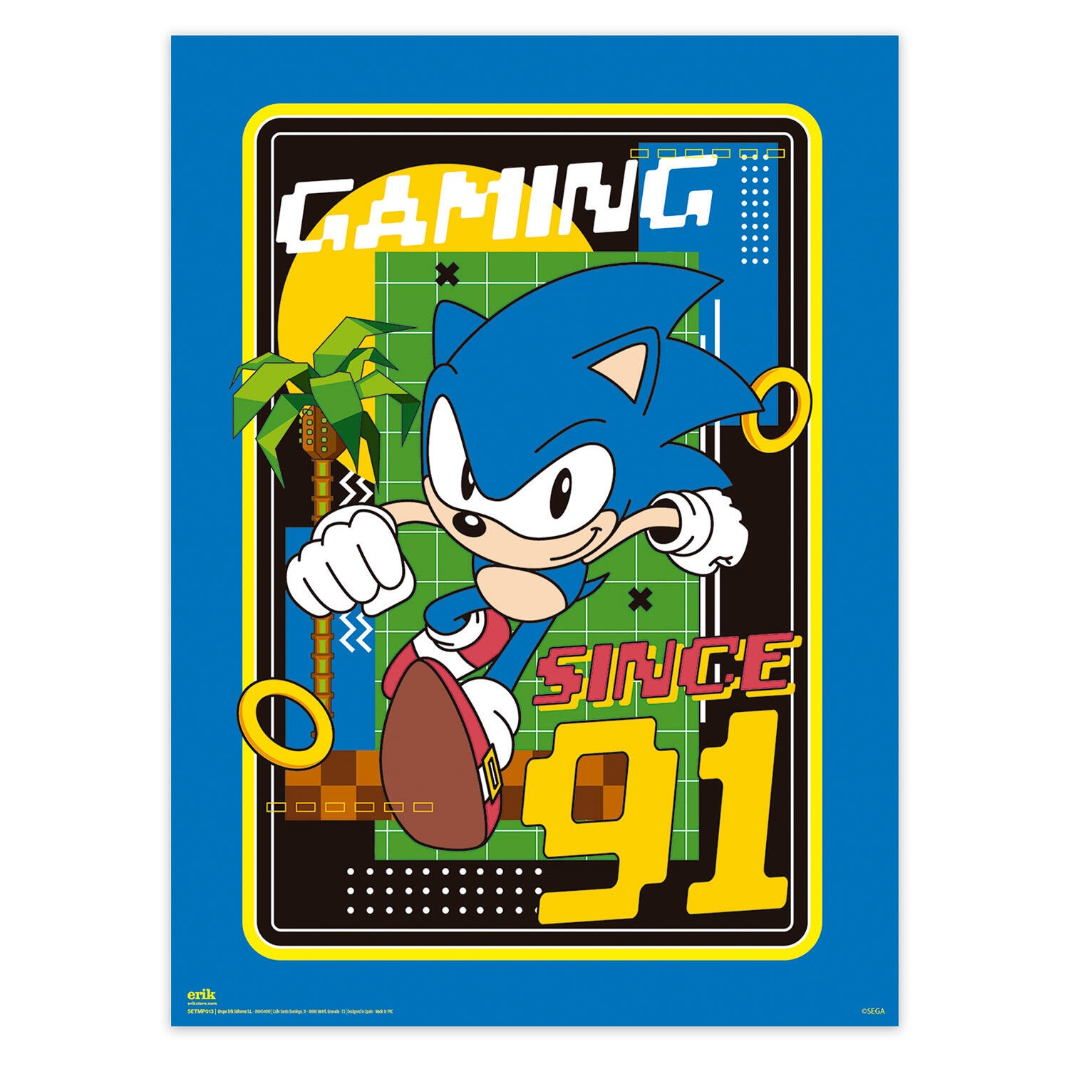 Poster Sonic, multicolore 38 x 52 cm , 2 pezzi | Leroy Merlin