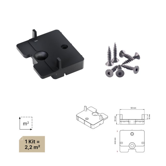 Fijaciones invisibles para terrazas: compra online | Leroy Merlin