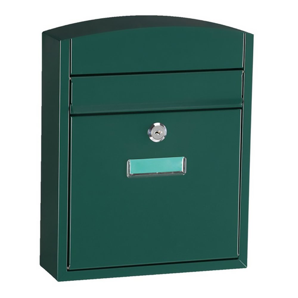 Casella postale SALINA formato lettera in acciaio verde opaco L 24 x P ...