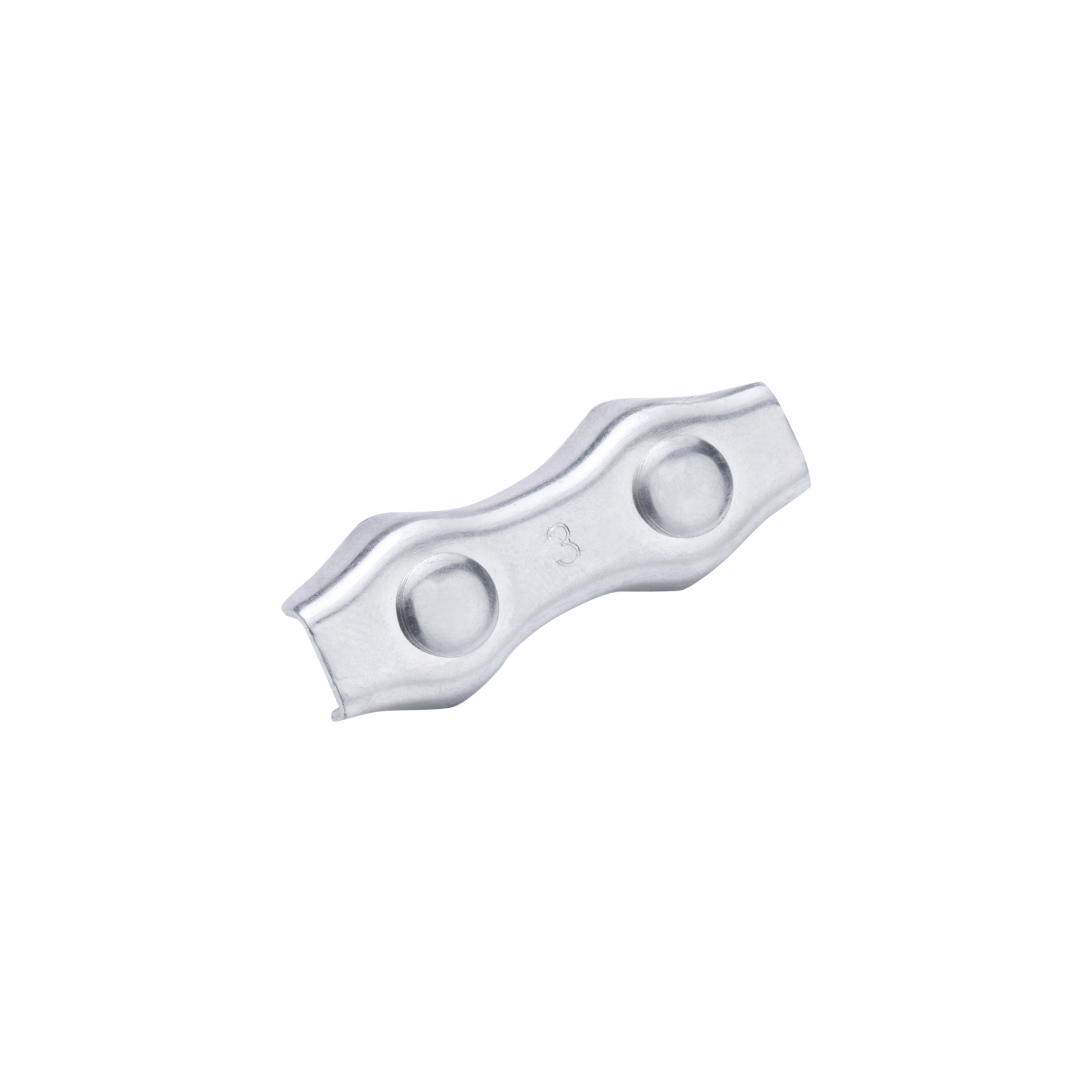 2 sujeta cable doble de acero cincado STANDERS para cable de 3 mm ...