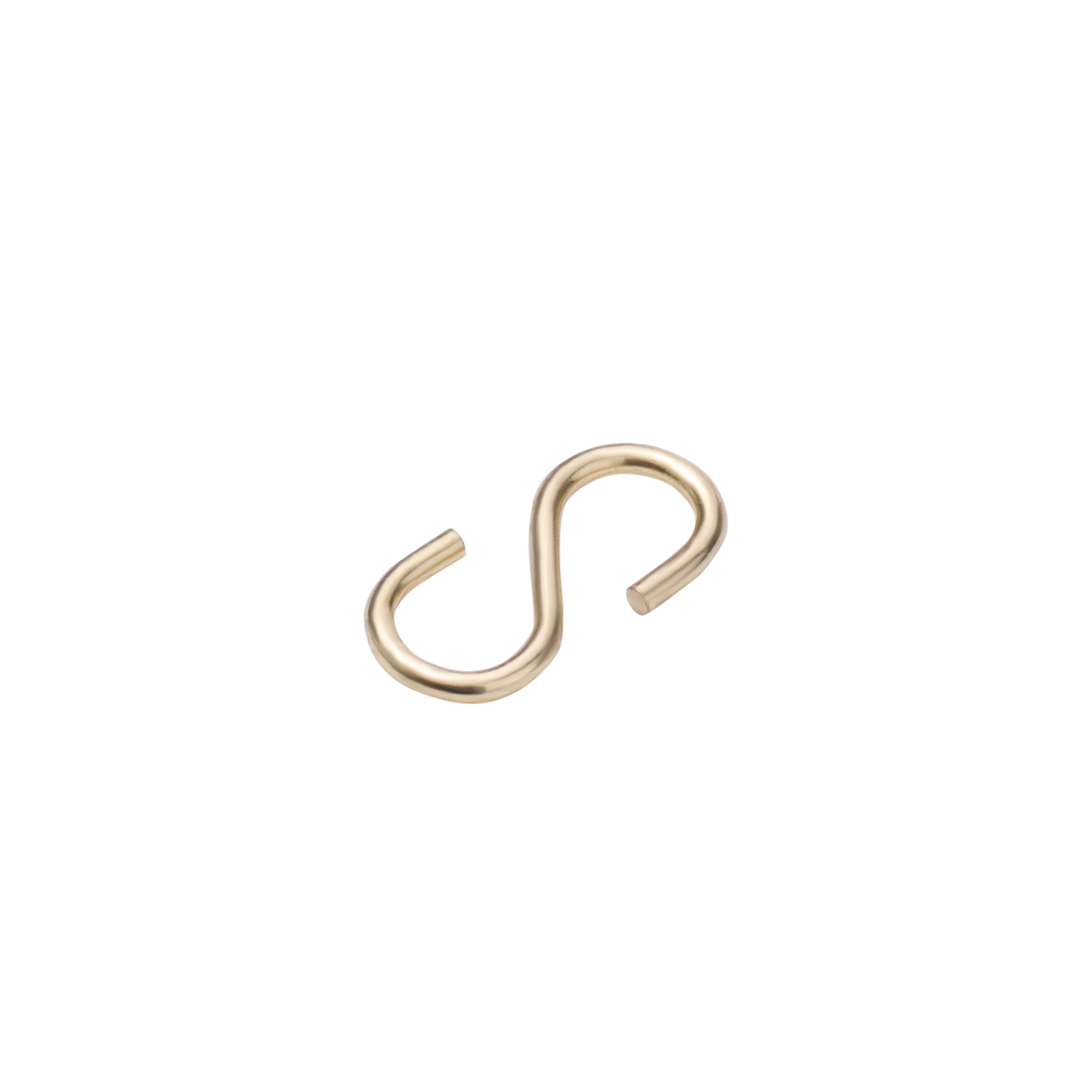 Lot de 2 crochets en s ouvert acier laitonné, STANDERS, 10kg, L.25xl ...