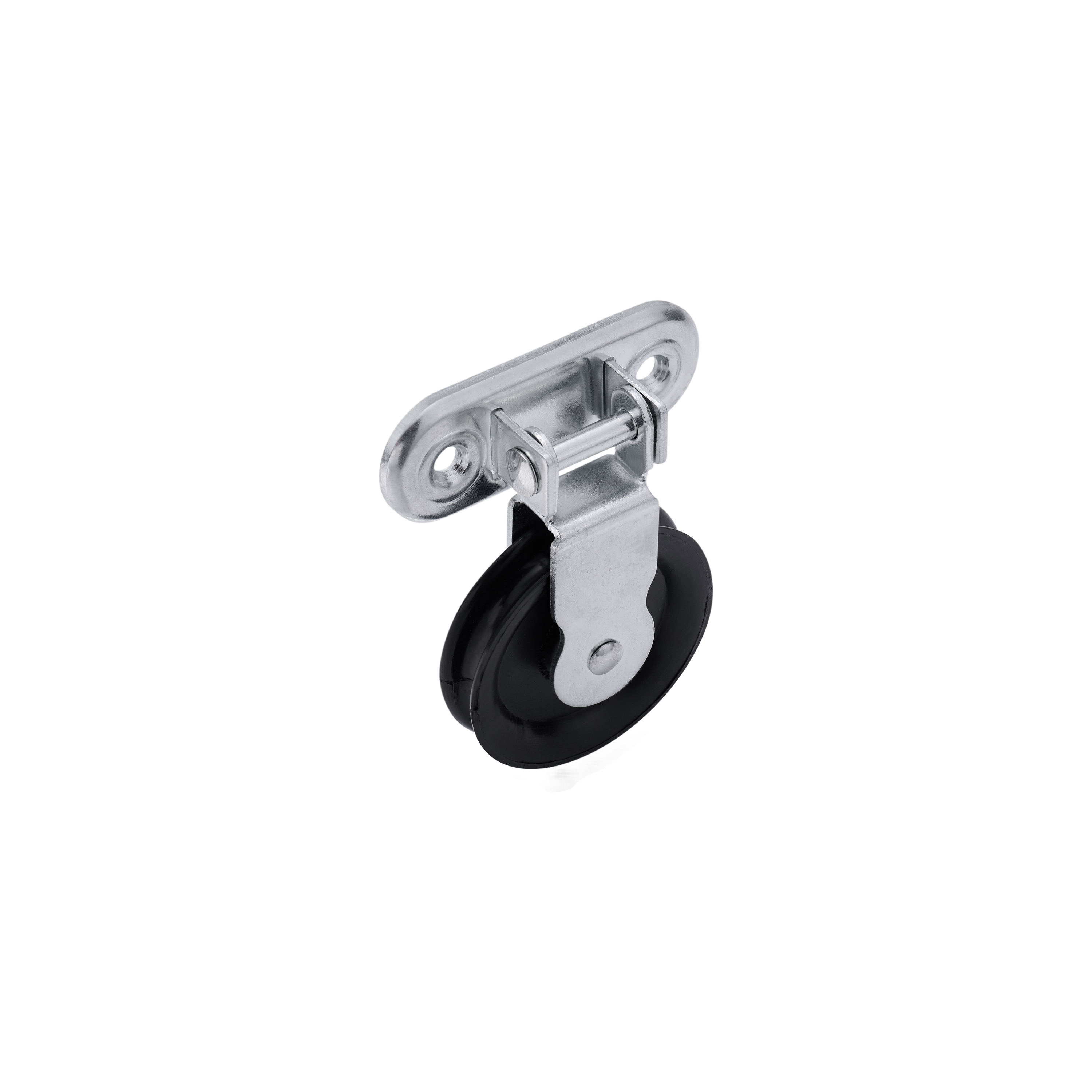 Poulie à platine pivotante acier zingué, STANDERS, 25 kg, Diam.60mm ...