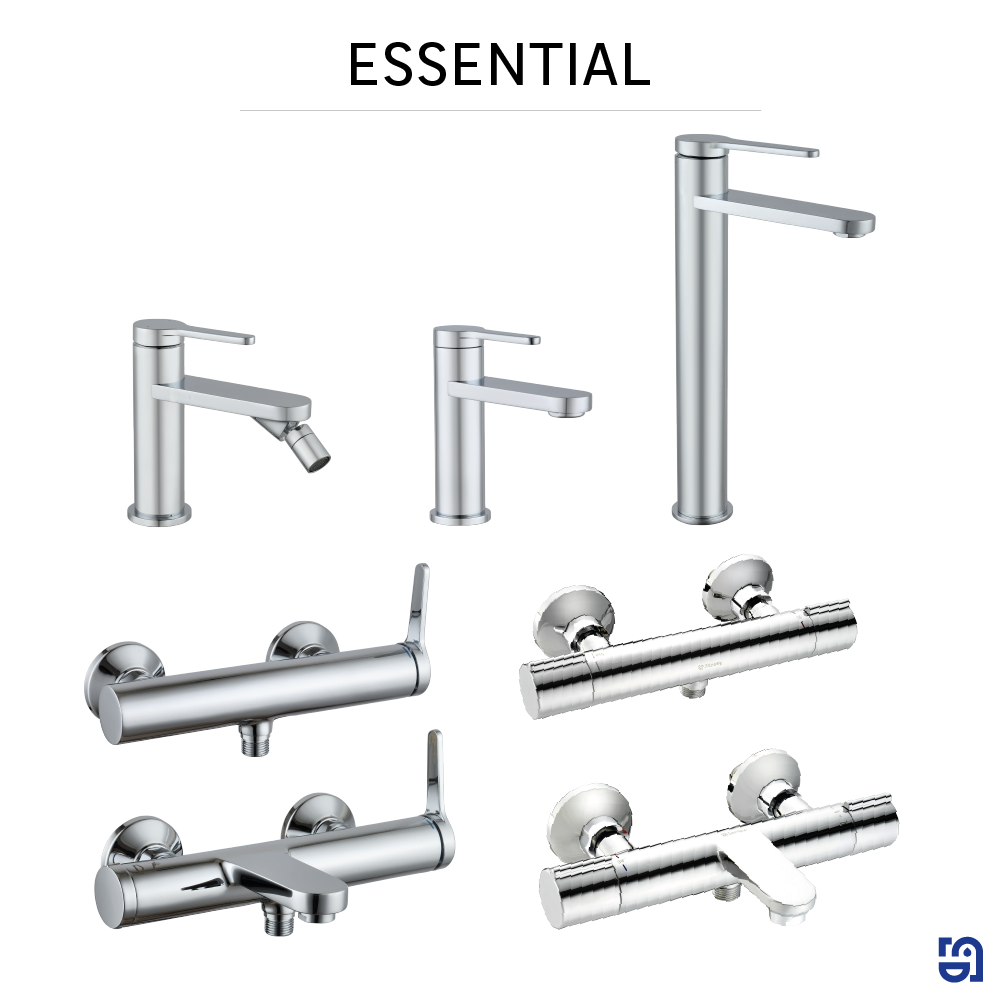 Mitigeur de douche thermostatique chrome, Essential, SENSEA | Leroy Merlin