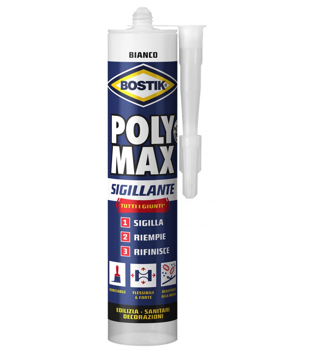 Silicone sigillante BOSTIK PolyMax Bianco 280 ml | Leroy Merlin
