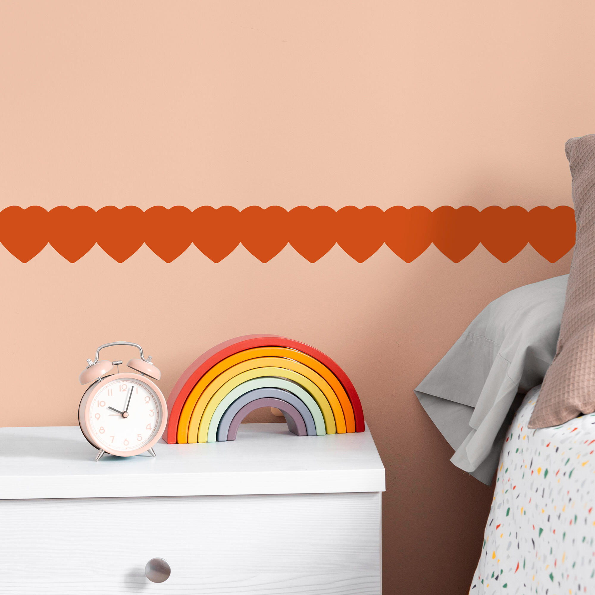 Frise adhésive cœur rouge 9 x 300 cm | Leroy Merlin