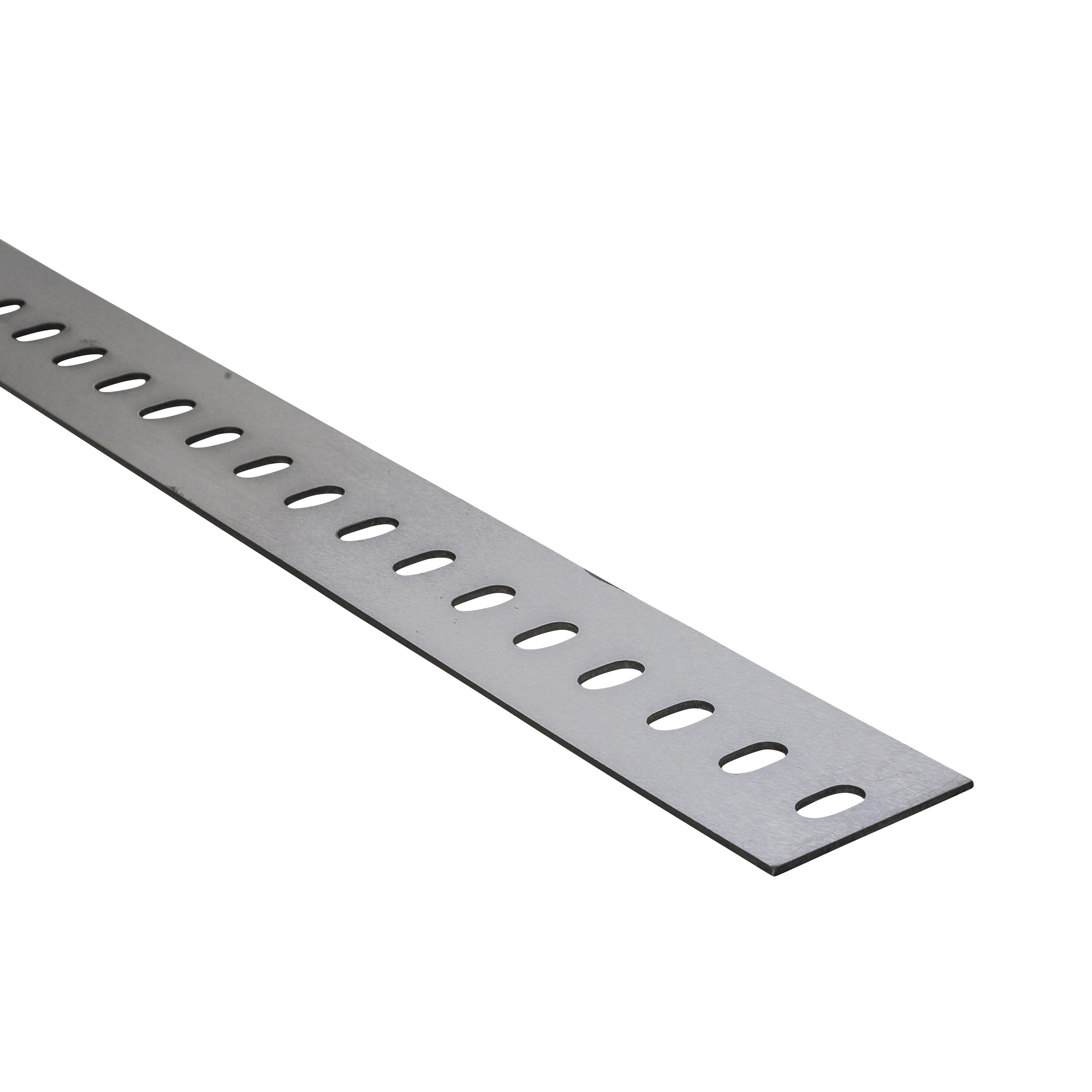 Profilé plat acier perforé l.40 mm x L.1 m | Bricoman