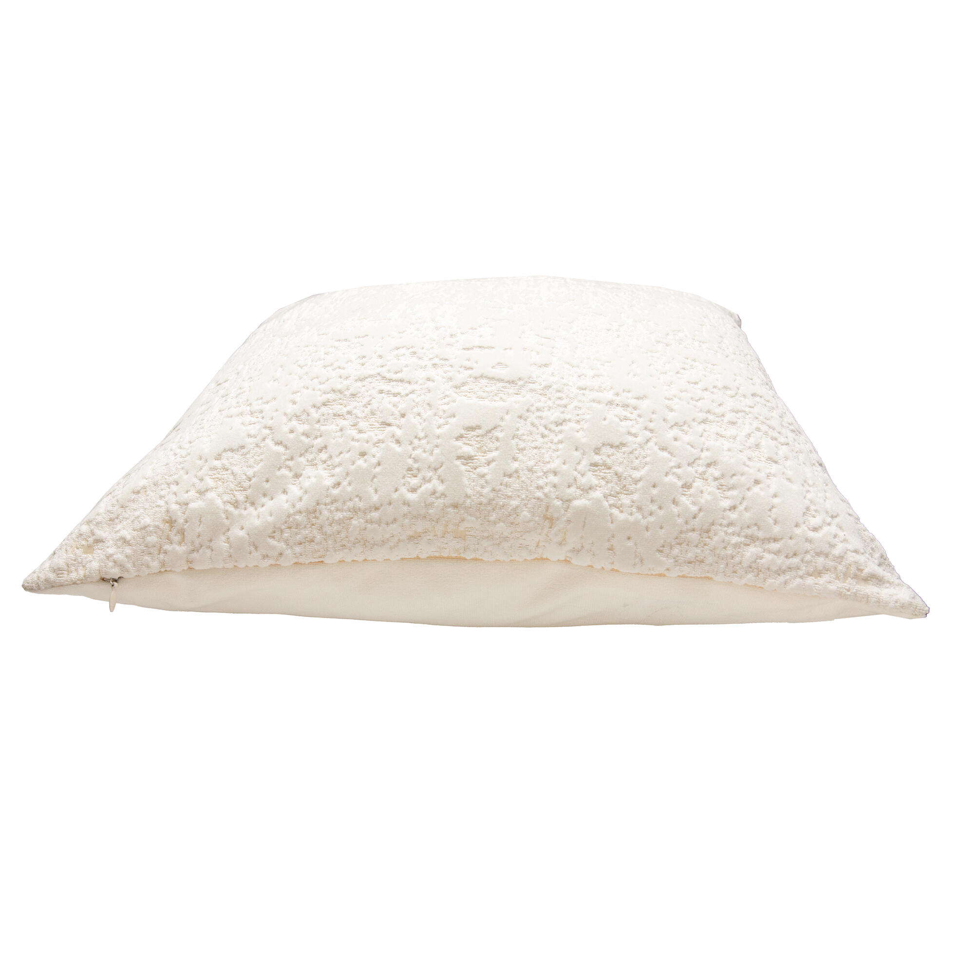 Coussin Velours, blanc l.45 x L.45 cm | Leroy Merlin