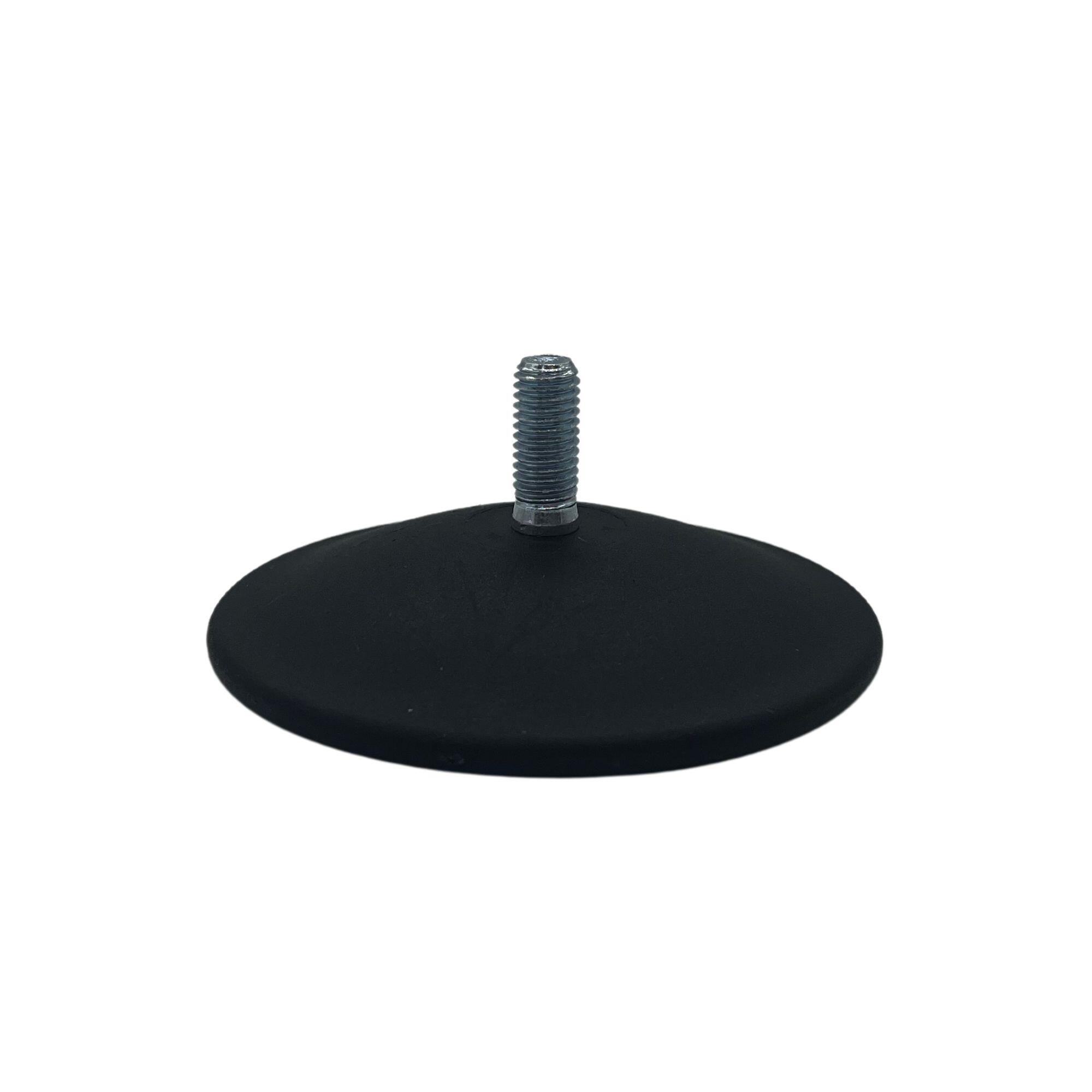 Piede per mobili in ferro nero lucido Ø 10 x H 2 cm | Leroy Merlin