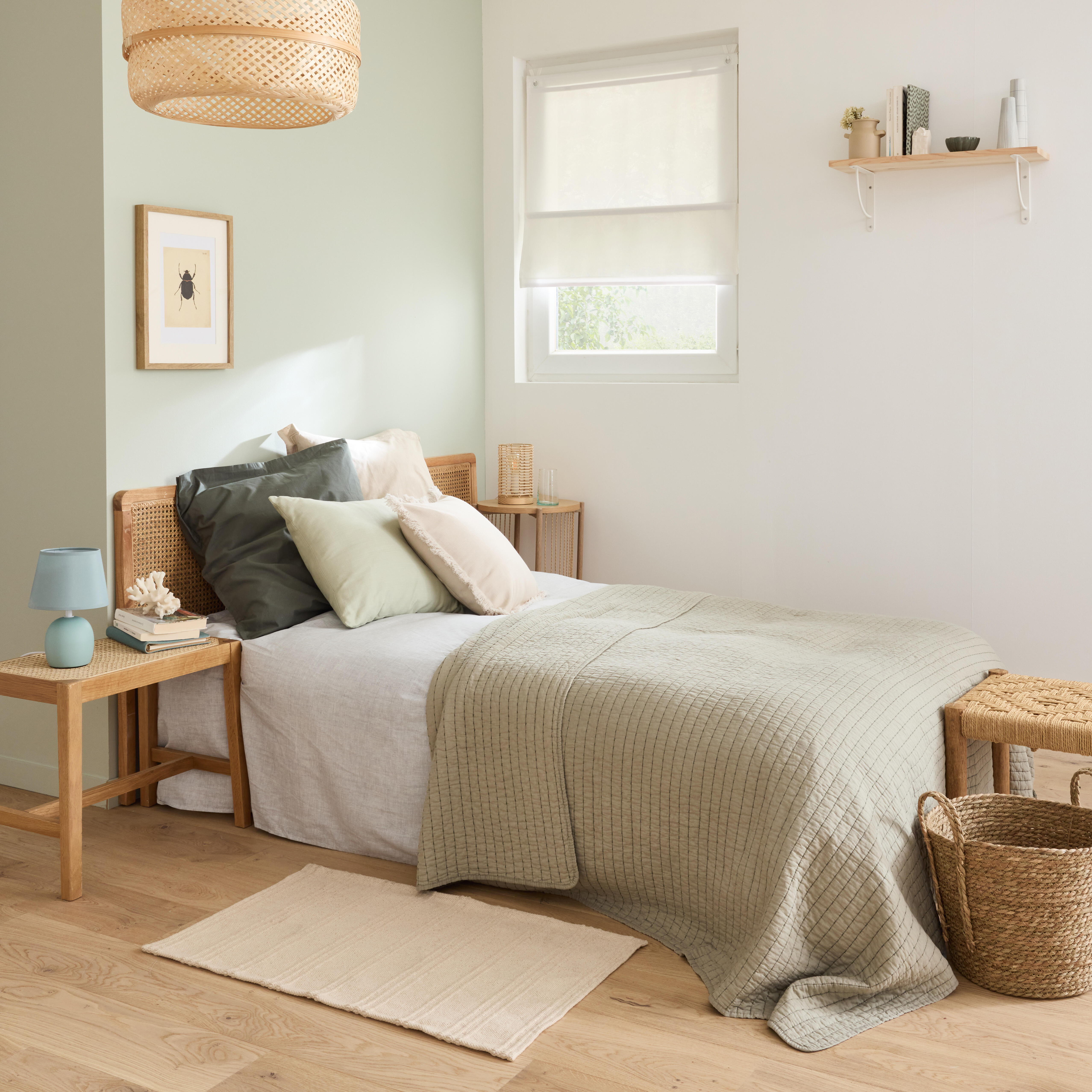 Store bateau Pharell polyester, lin blanc H.175 x l.120 cm | Leroy Merlin