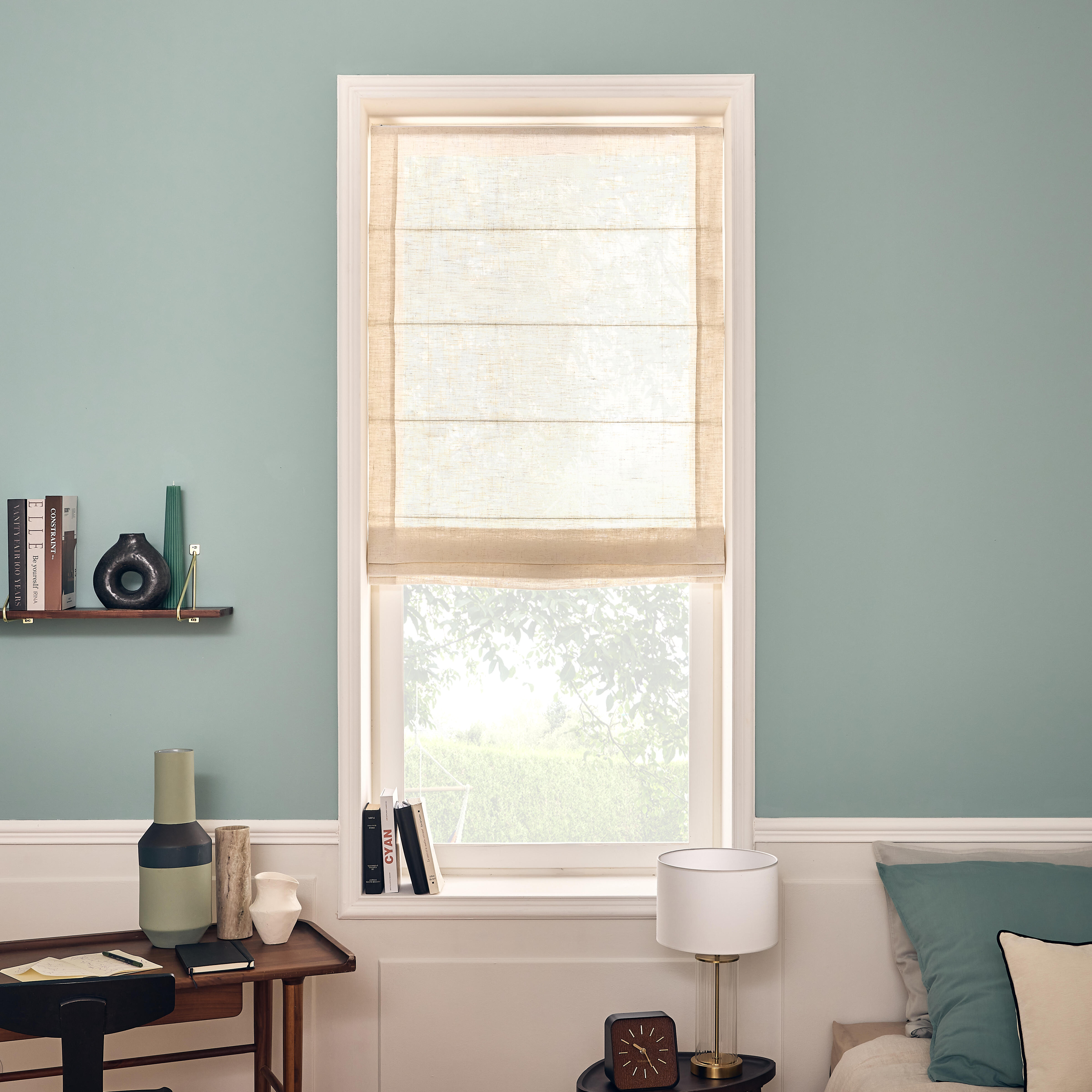 Store bateau Charlina, lin beige, l.60 x H.175 cm, INSPIRE | Leroy Merlin