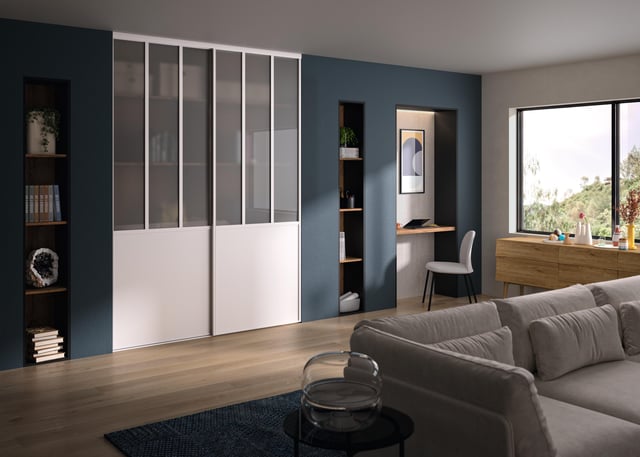 Porte placard coulissant recoupable au meilleur prix | Leroy Merlin