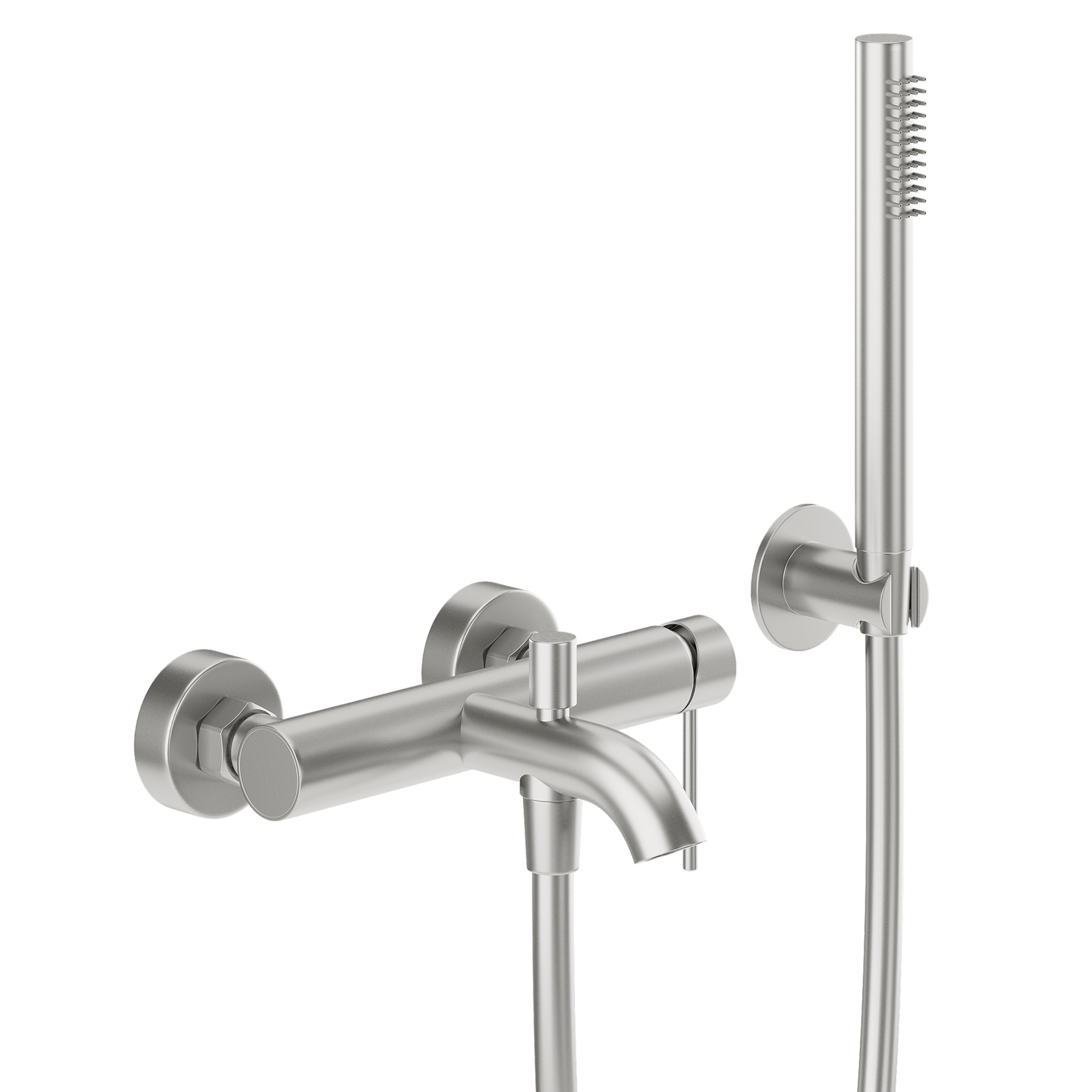 Bateria wannowa srebrna stal nierdzewna Flint KFA Armatura - Leroy Merlin