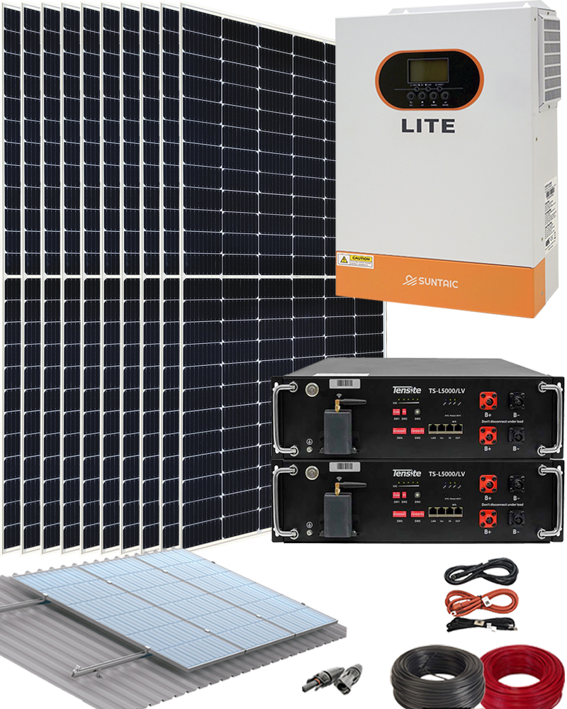 Kit Solar Aislada 5Kwp - 25Kwh/Día | Leroy Merlin