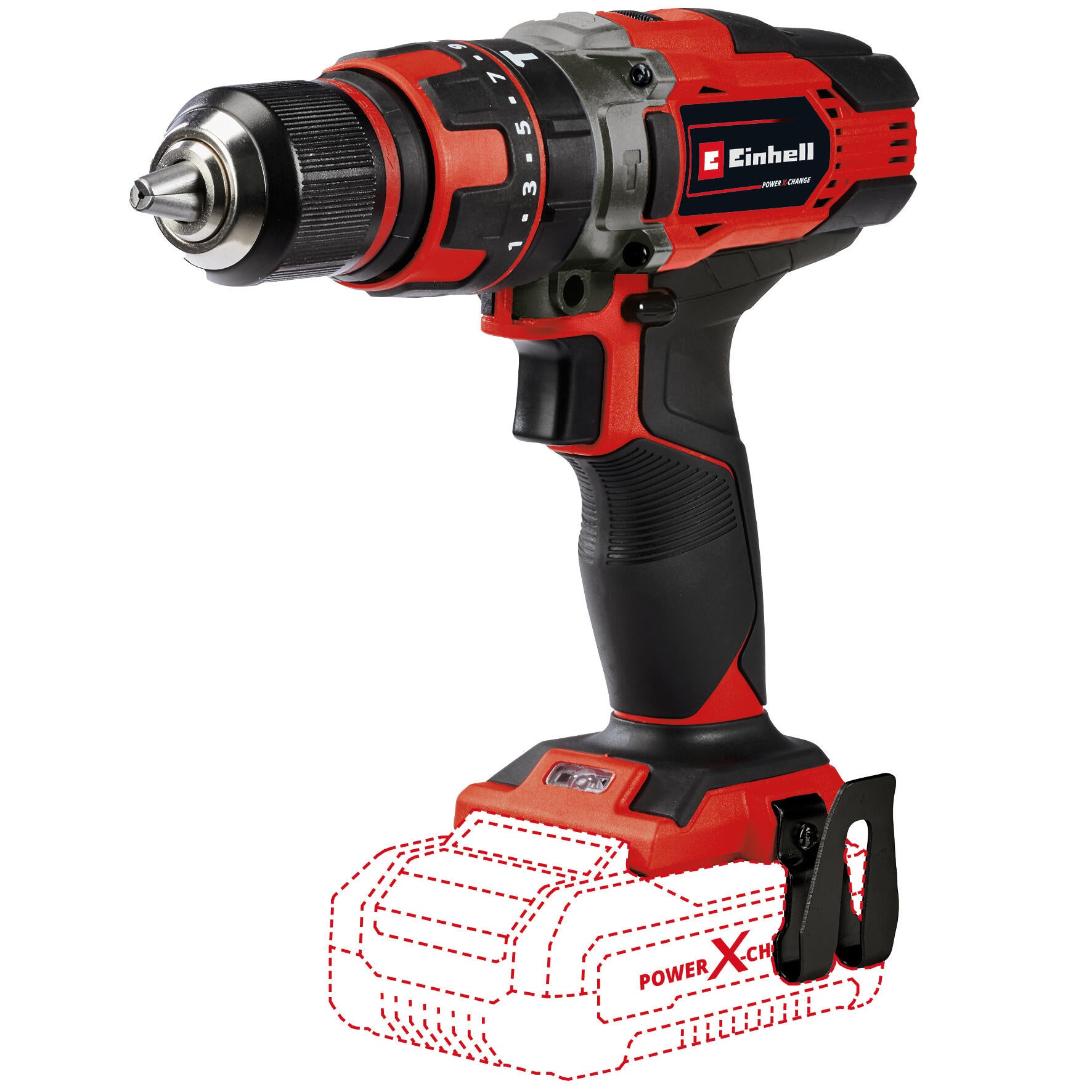 Trapano a percussione a batteria EINHELL TE-CD 18/50 Li-i-Solo 18V ...