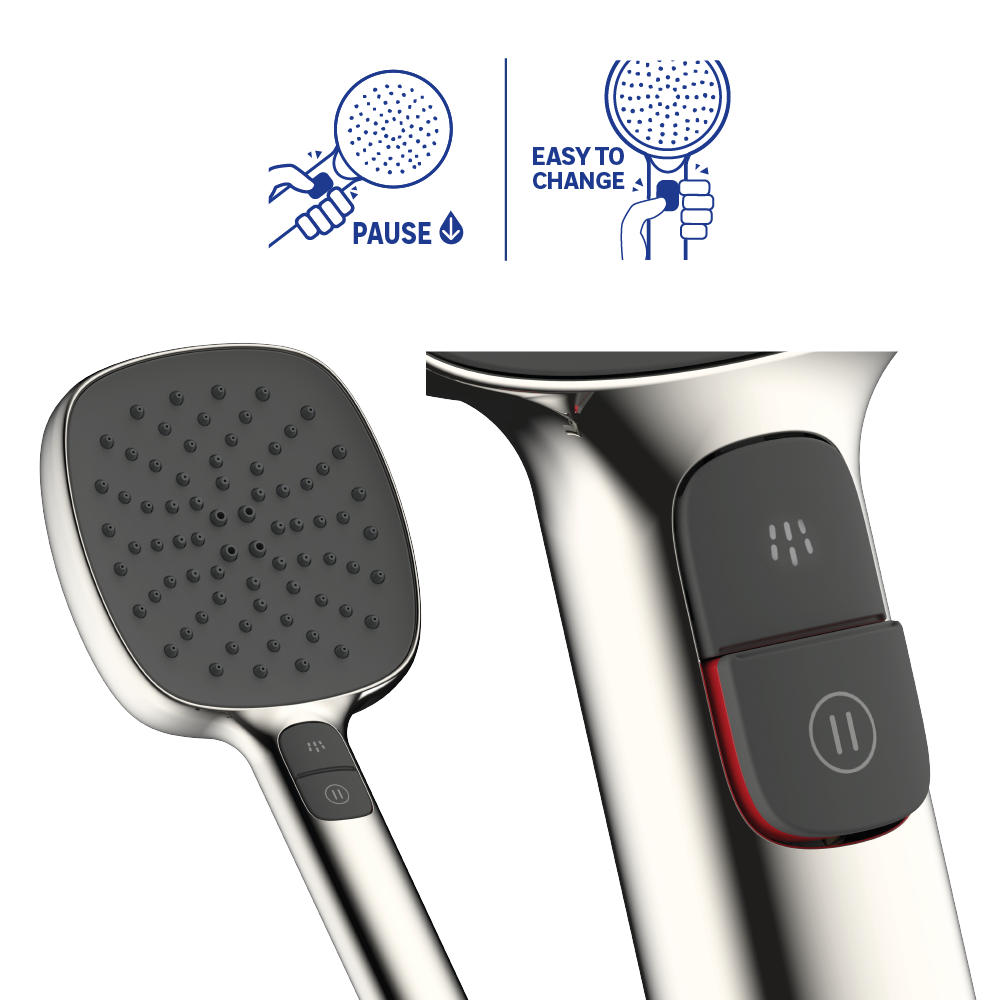 Pommeau de douche Remix, Chromé, Sensea | Leroy Merlin