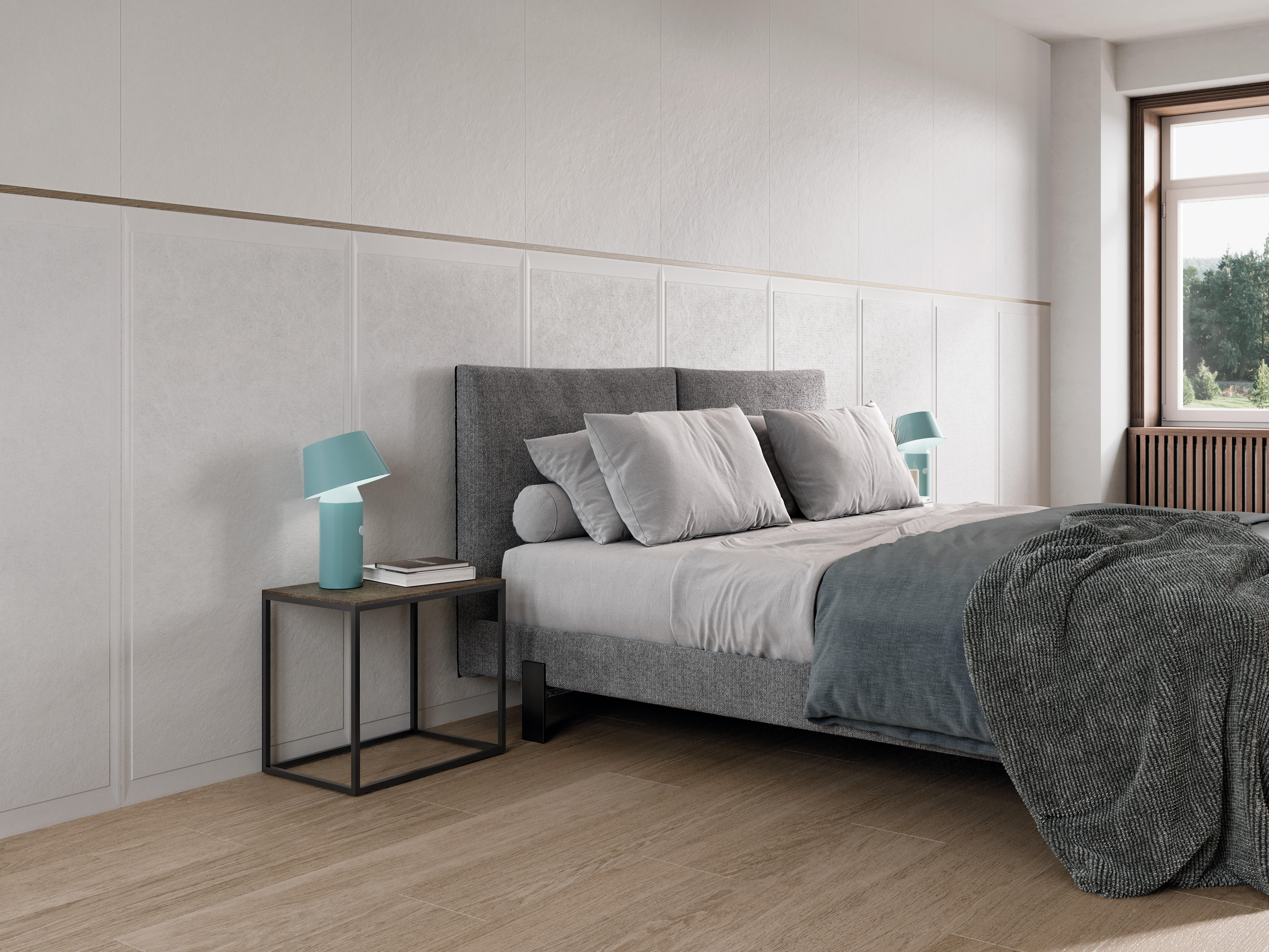 Azulejo cerámico Frame efecto borde biselado blanco 60x120 cm | Leroy ...