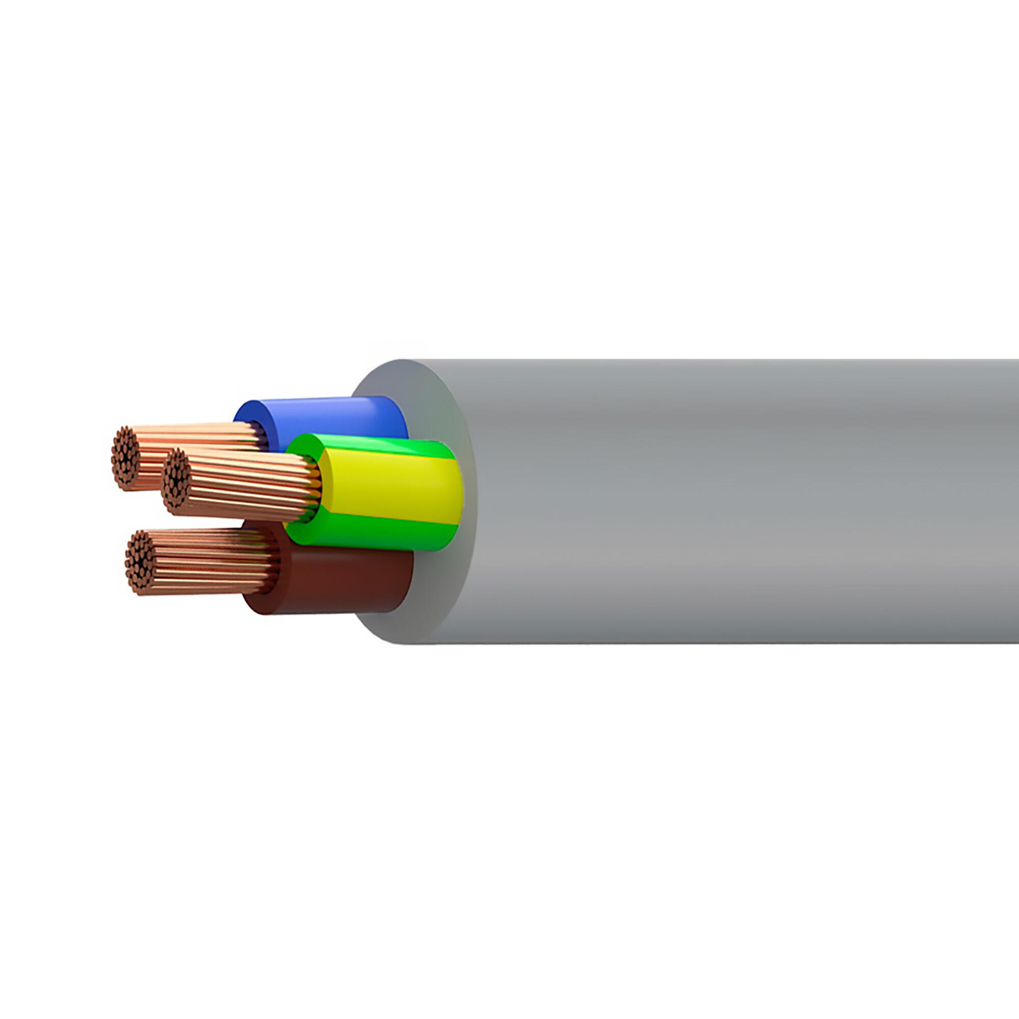 Cavo elettrico flessibile FG16OR16 3 x 6 mm² L 60 m ELECTRALINE grigio vendita al metro | Leroy ...