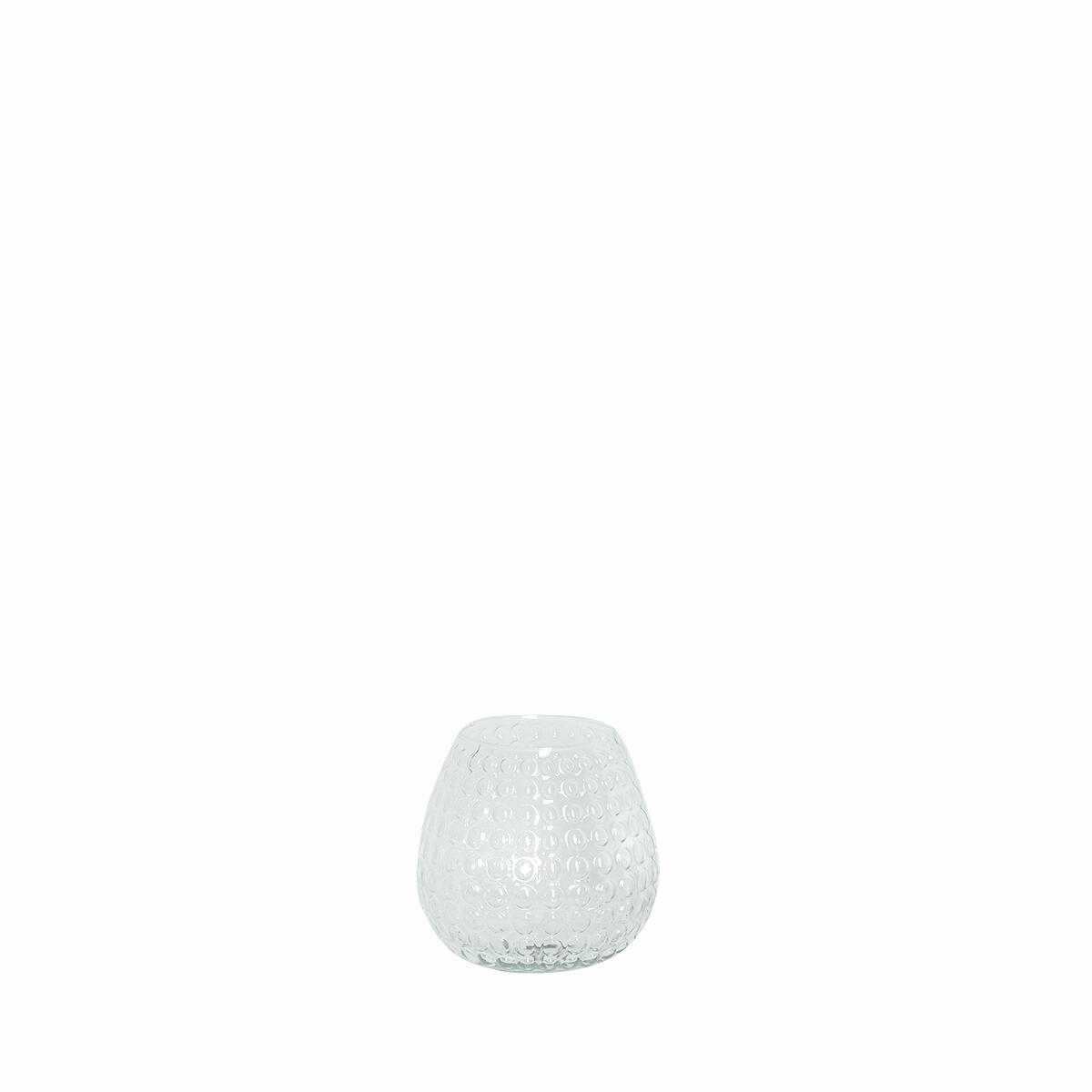 Vase décoratif verre Oxalis, incolore / transparent l.20 x H.20 cm ...