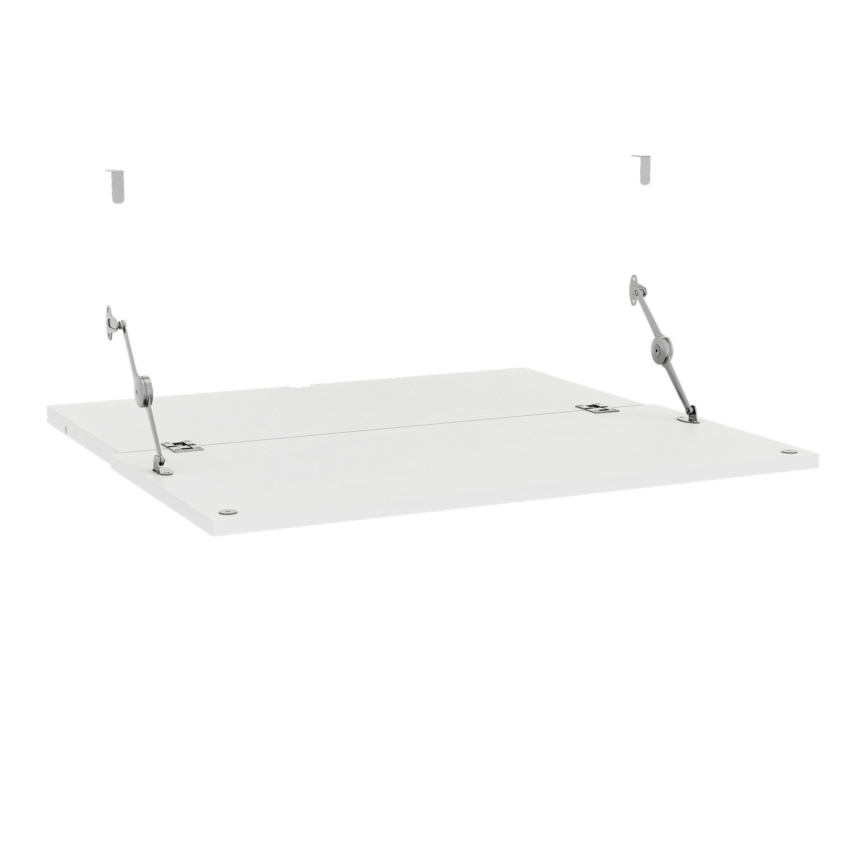 Tablette rabattable de bureau SPACEO Evo'M blanc pour caisson L.80 xP ...