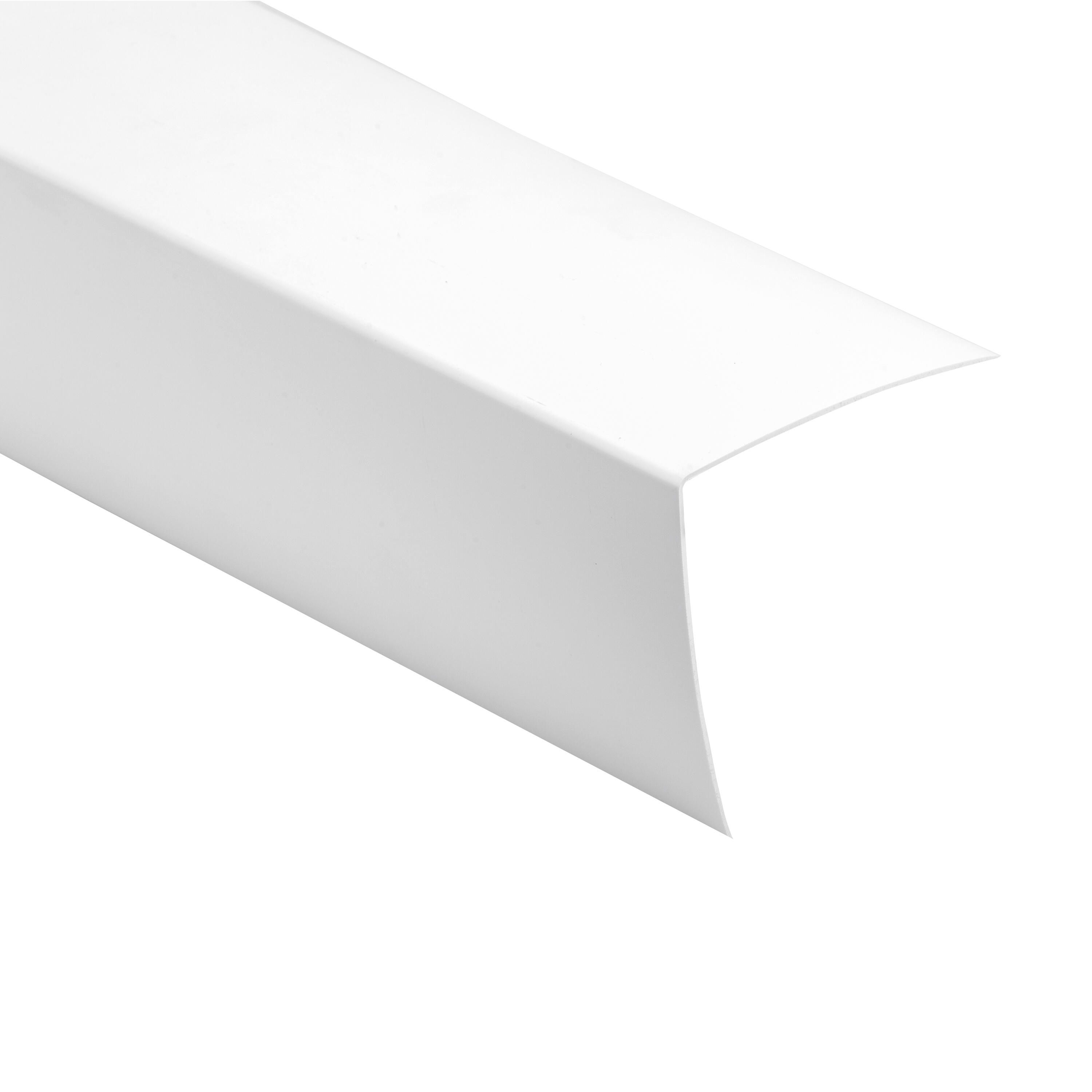 Cornière d'angle PVC 100x100 mm x L.2,6 m blanc | Bricoman