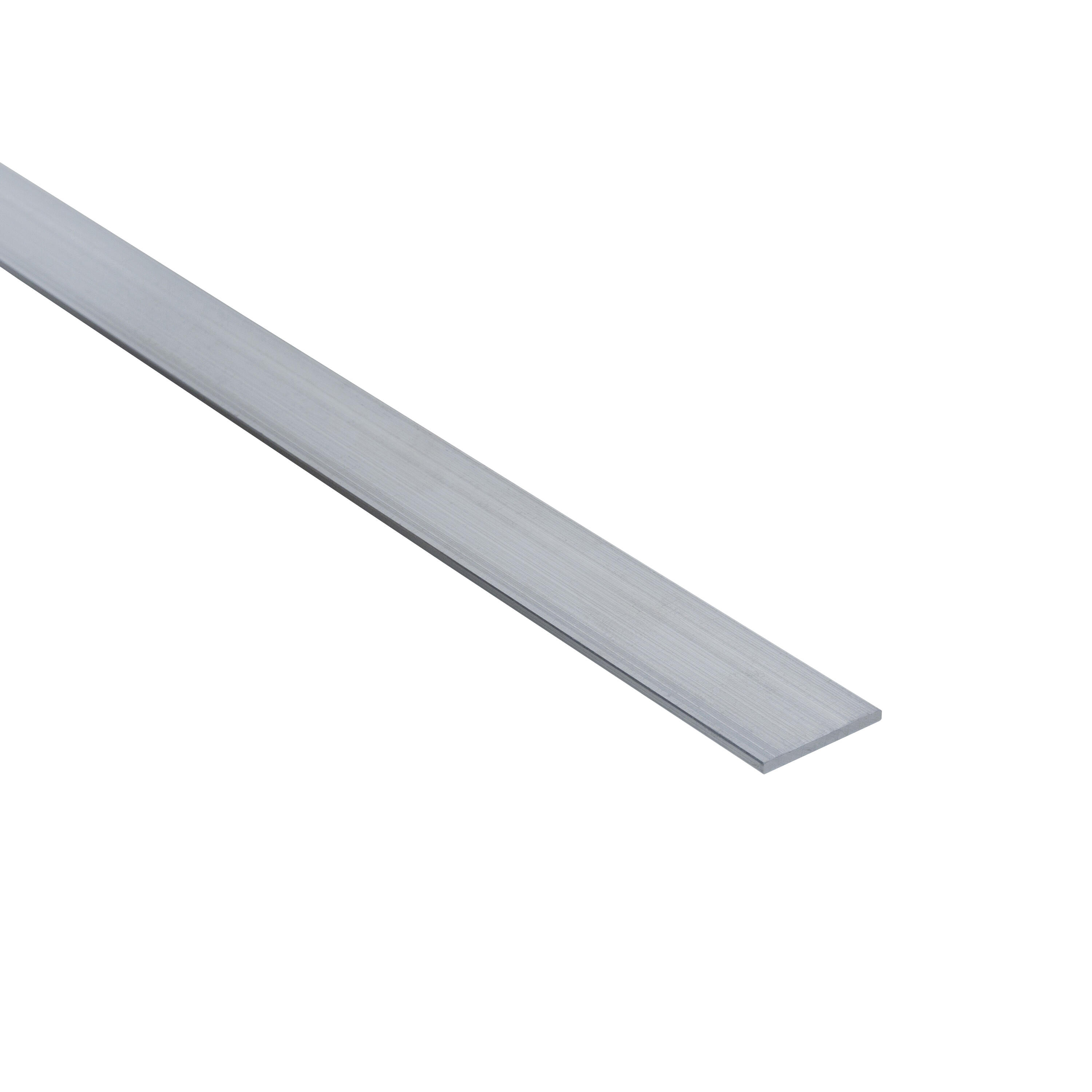 Profilé plat aluminium l.20 mm L.2,5 m gris - CEZAR | Bricoman