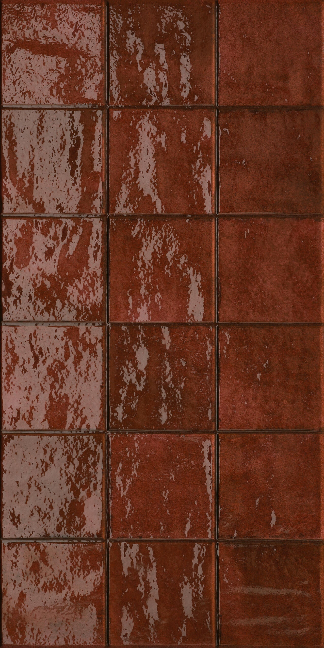 Azulejo porcelánico Kech efecto relieve marrón 30x30 cm | Leroy Merlin
