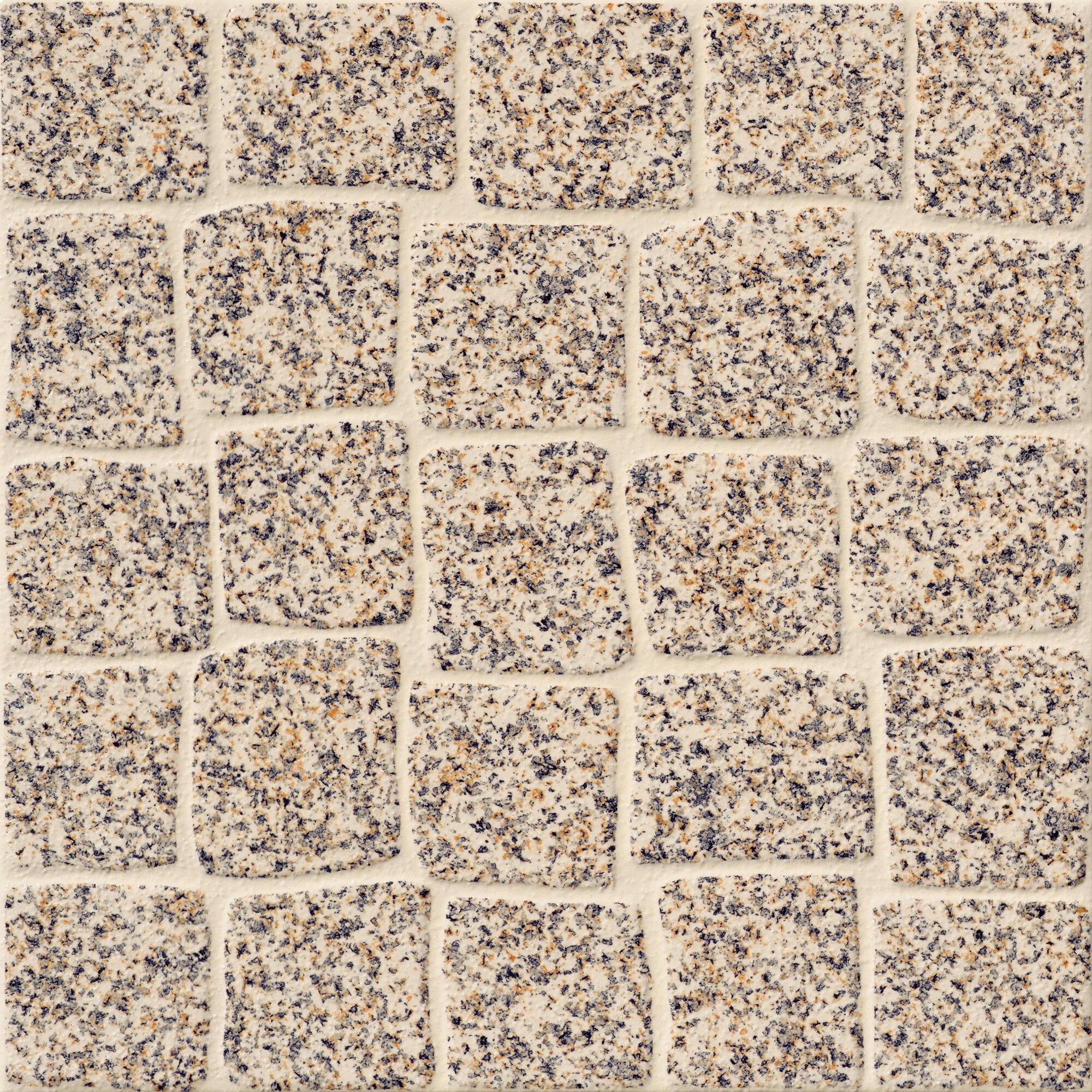 Azulejo/suelo porcelánico Calçada Lamego efecto empedrado gris / plata ...